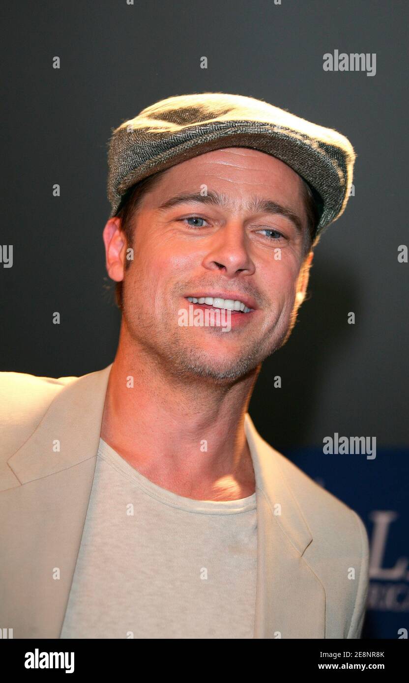 US actor Brad Pitt attends a press conference for the film 'The ...