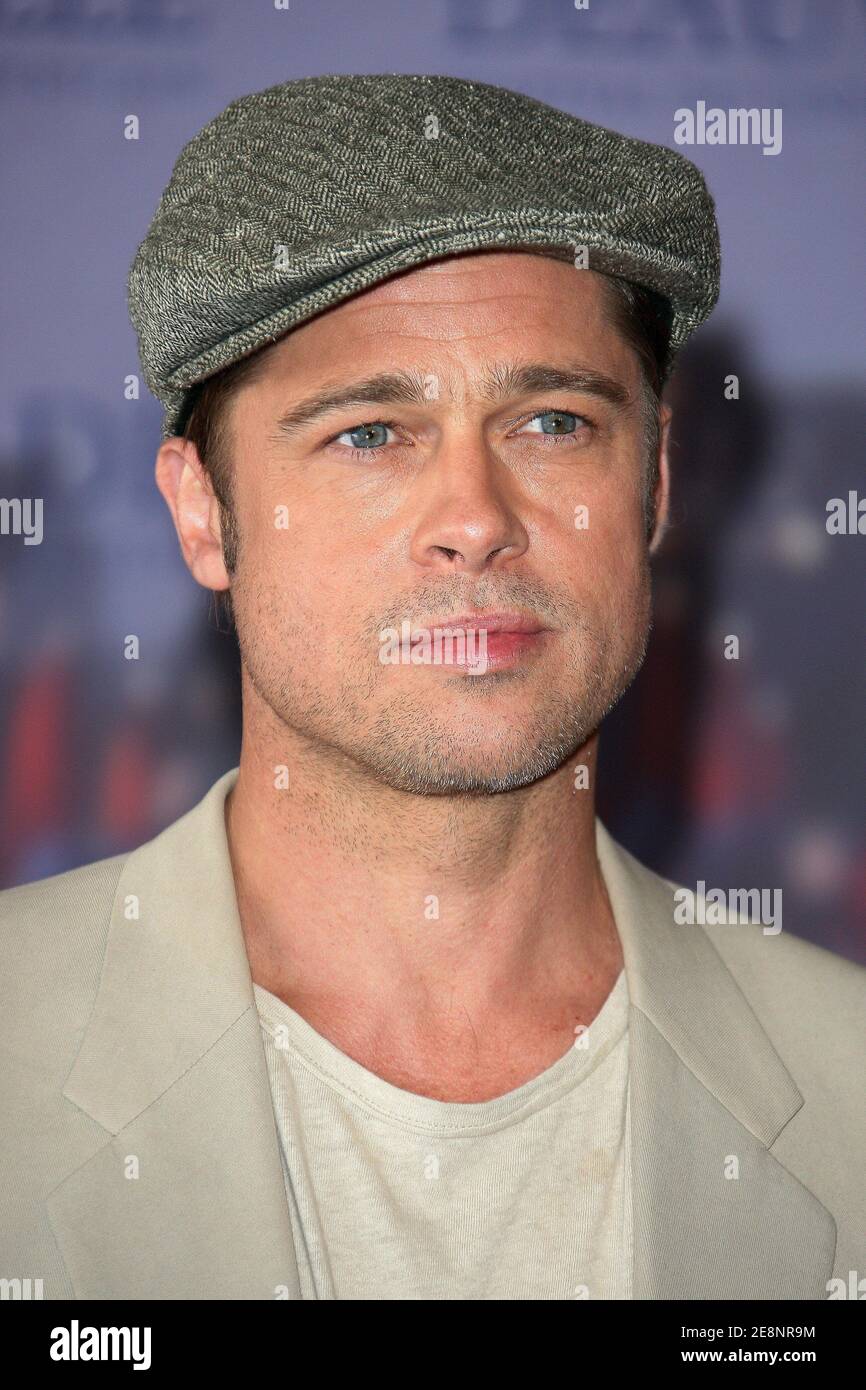 US actor Brad Pitt attends a press conference for the film 'The ...