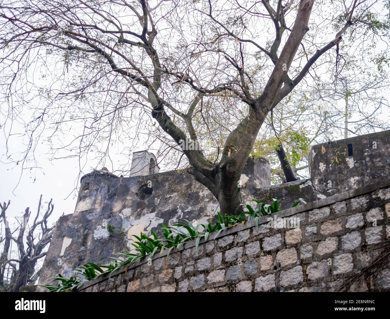 Exterior view of the old Monte Fort at Macau, China Stock Photo - Alamy