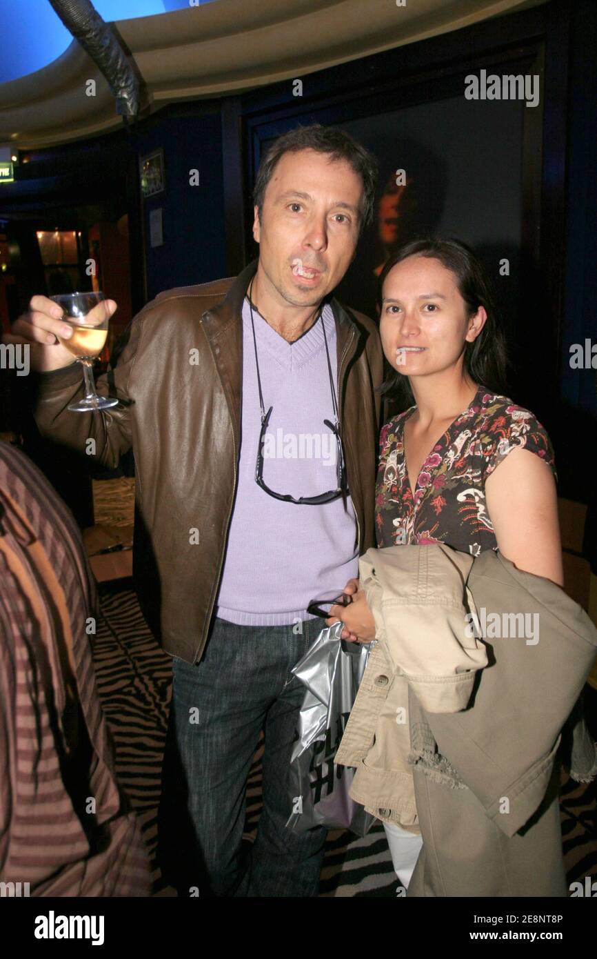 French actor and 'Robin des Bois' member Pascal Vincent with his wife ...