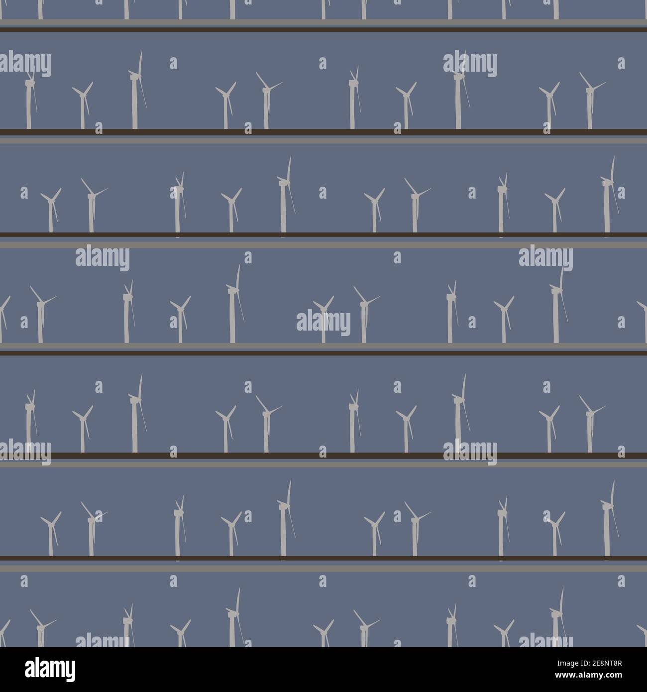 Rows of turbines Stock Vector Images - Alamy
