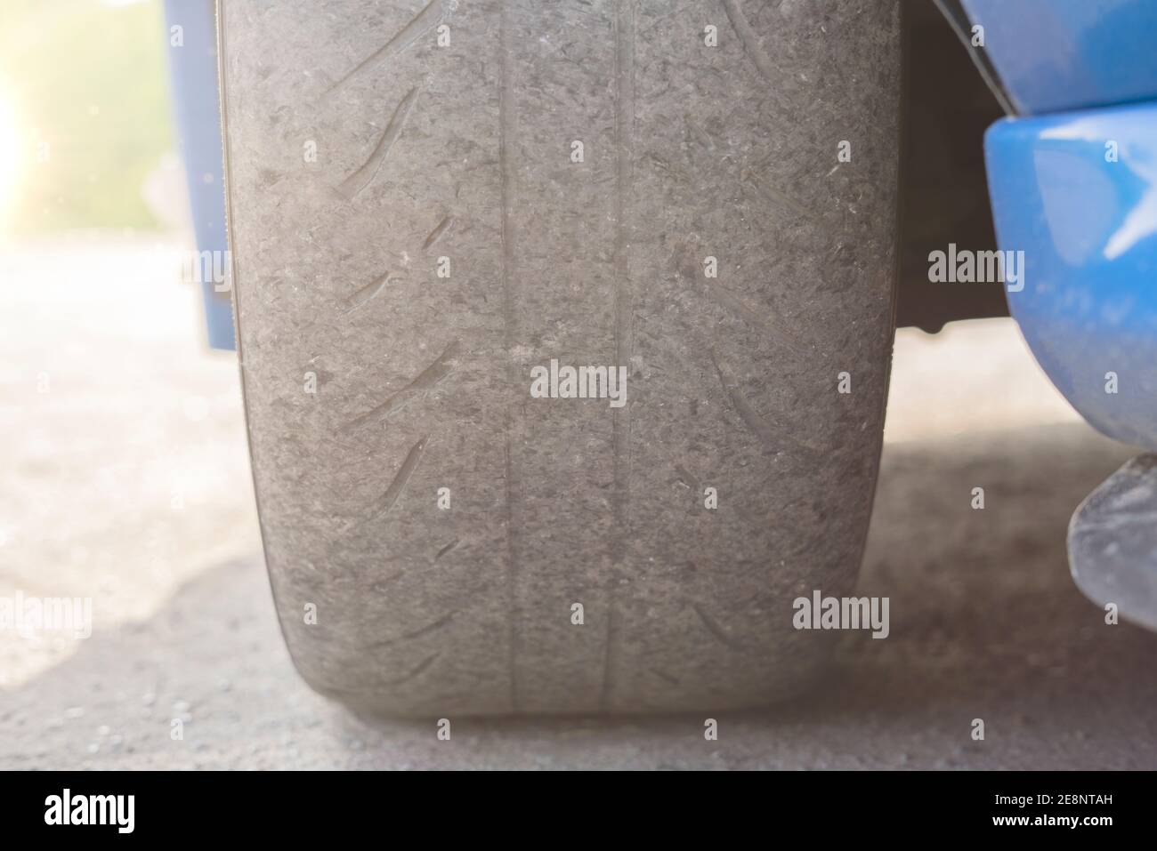 Worn tyre hi-res stock photography and images - Alamy