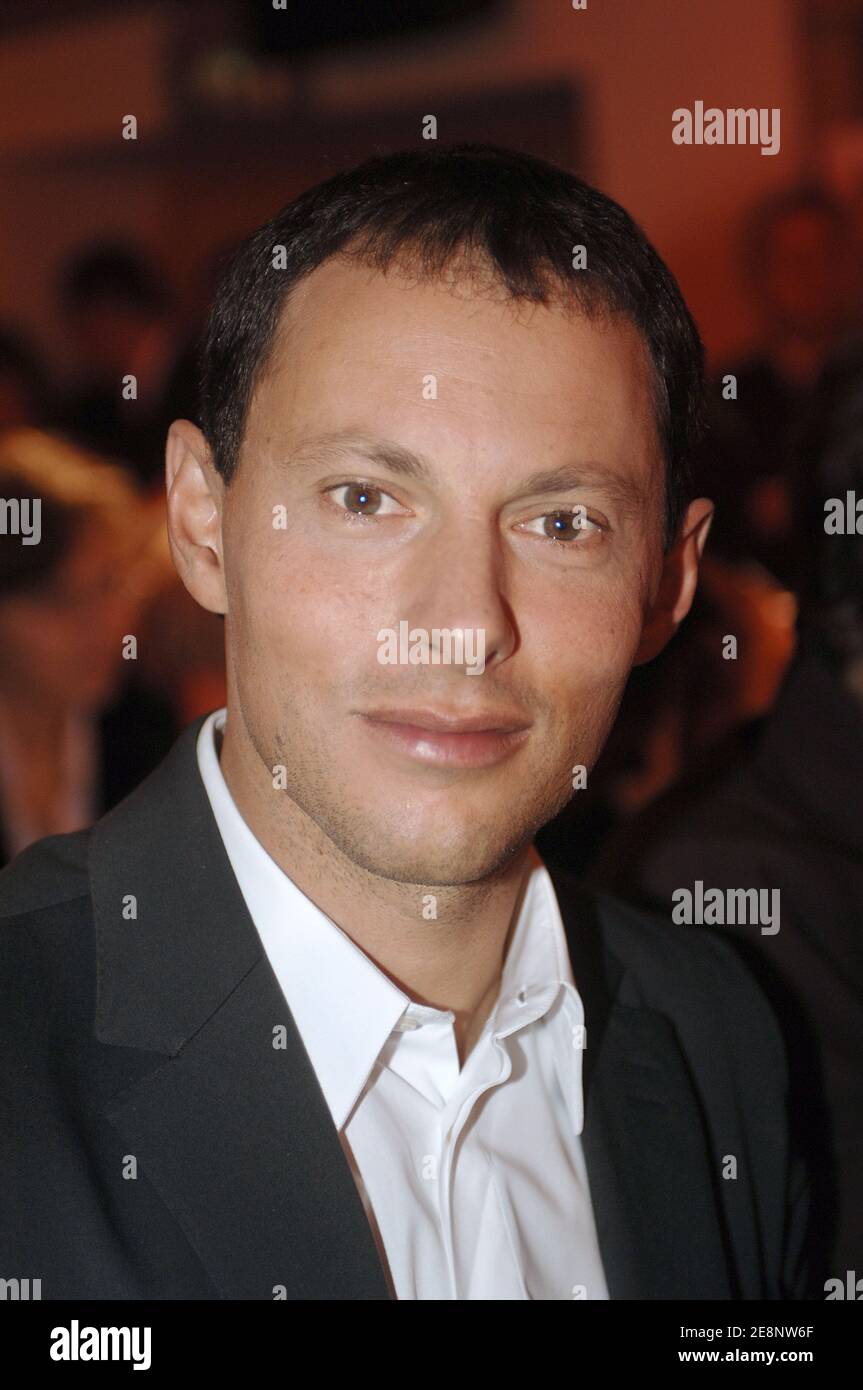 Marc-Olivier Fogiel attends the annual press conference of radio ...