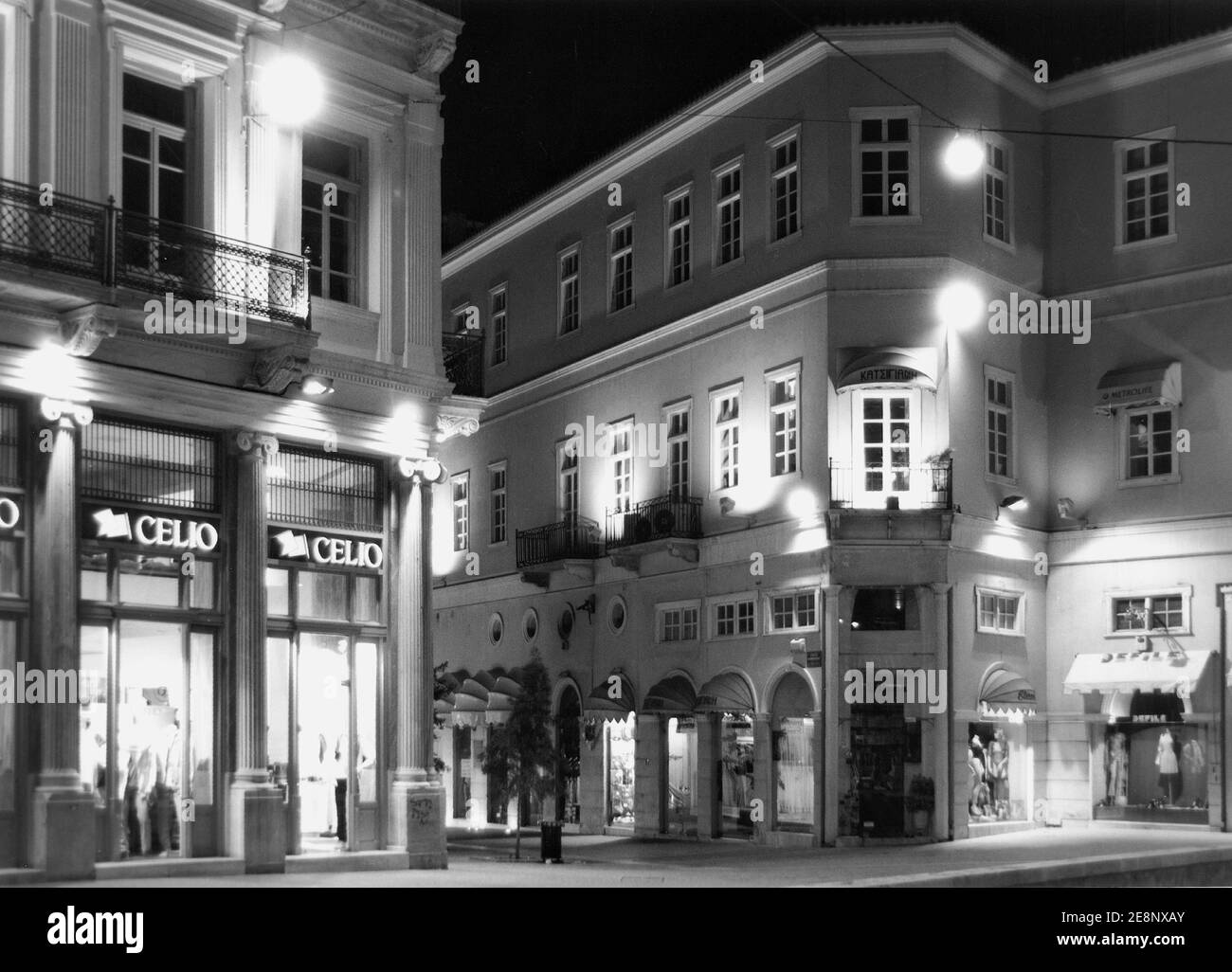 Hellas neoclassical building Black and White Stock Photos & Images - Alamy
