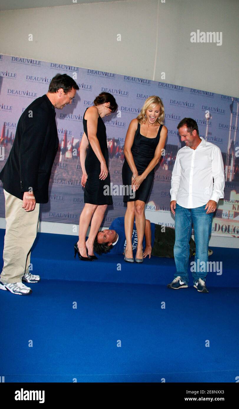 US Directors Peter and his brother Bobby Farrelly and actresses ...