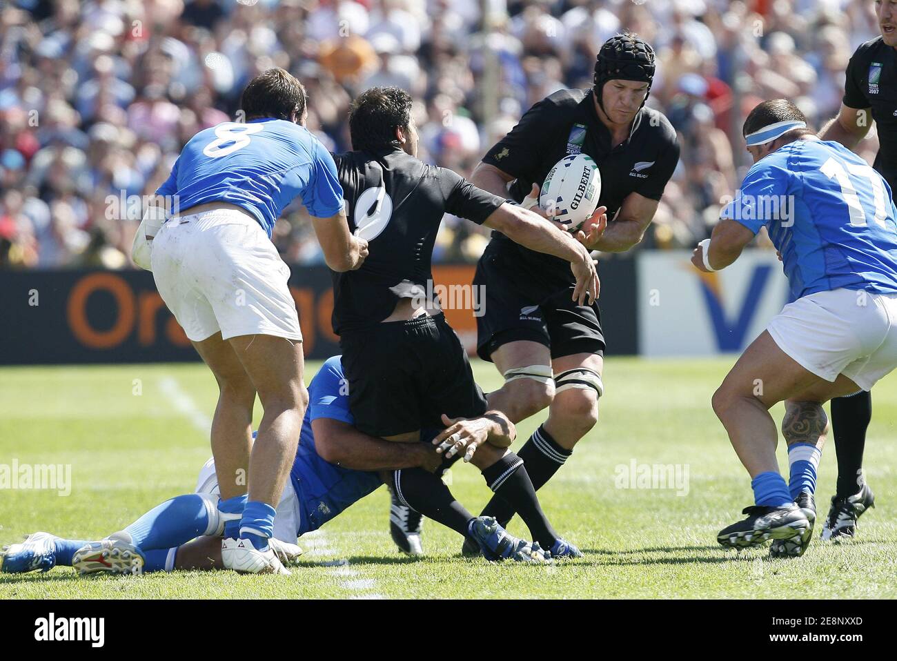 New Zealand's Ali Williams during the IRB Rugby World Cup 2007, Pool C ...