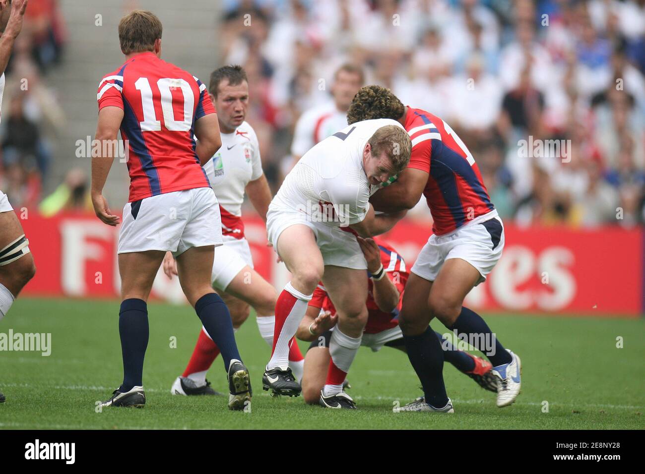 England's Tom Rees during the 2007 Rugby world cup match at the ...