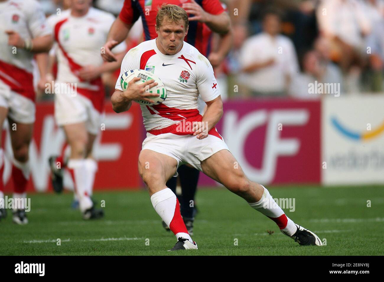 England's Josh Lewsey during the 2007 Rugby world cup match at the ...