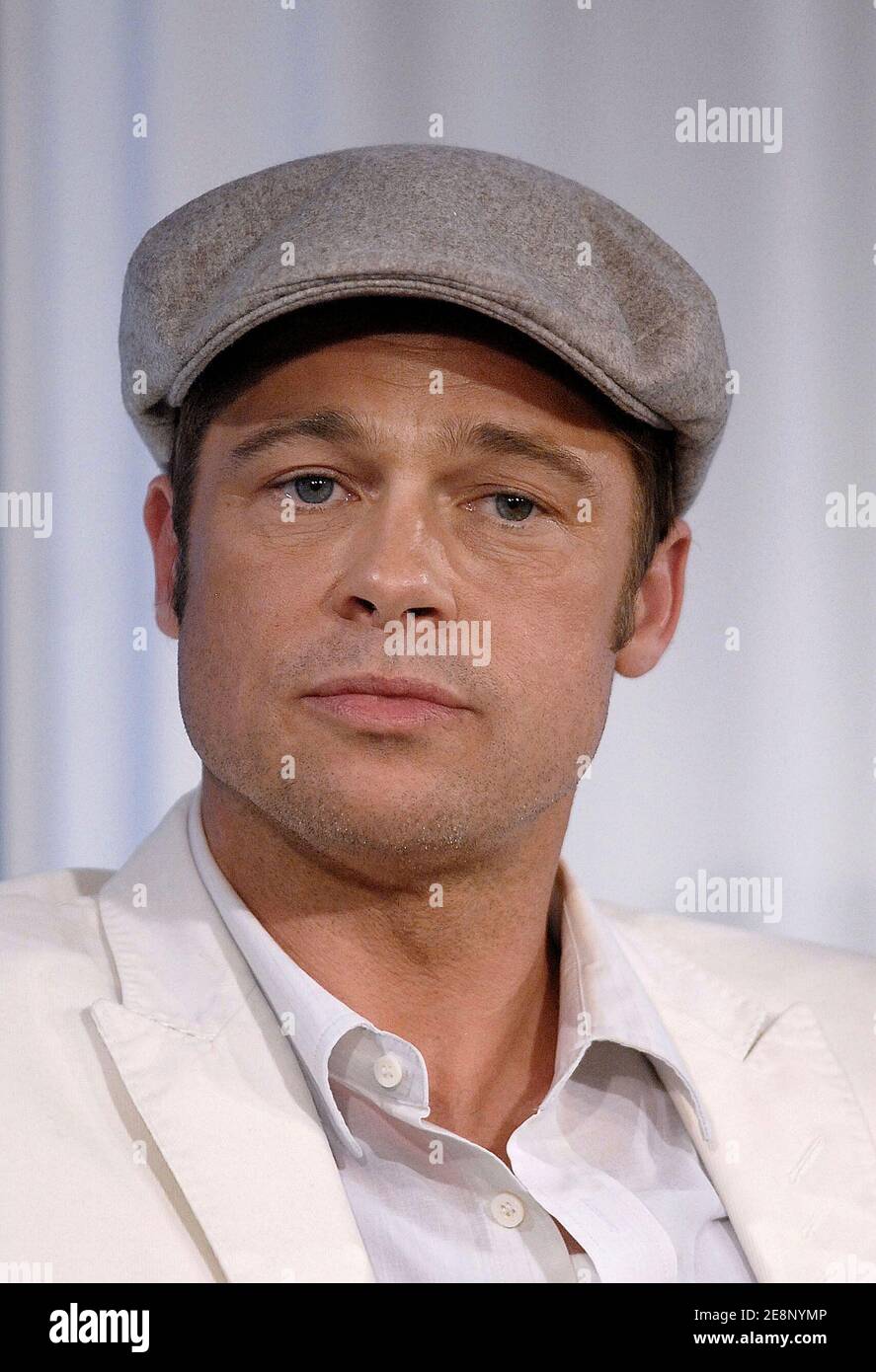 Actor Brad Pitt attends the 'Assassination Of Jesse James' press ...