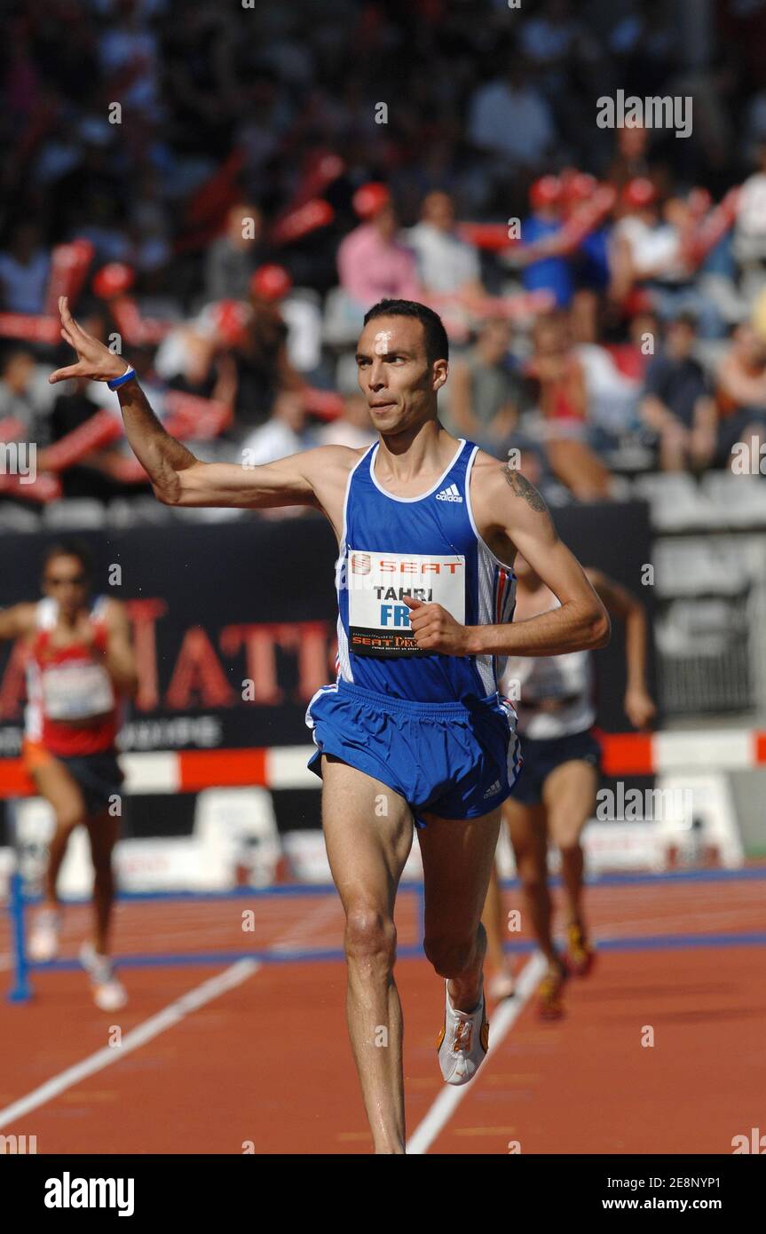 France's Bouabdallah Tahri performes on 3000 meters steeplechase during ...