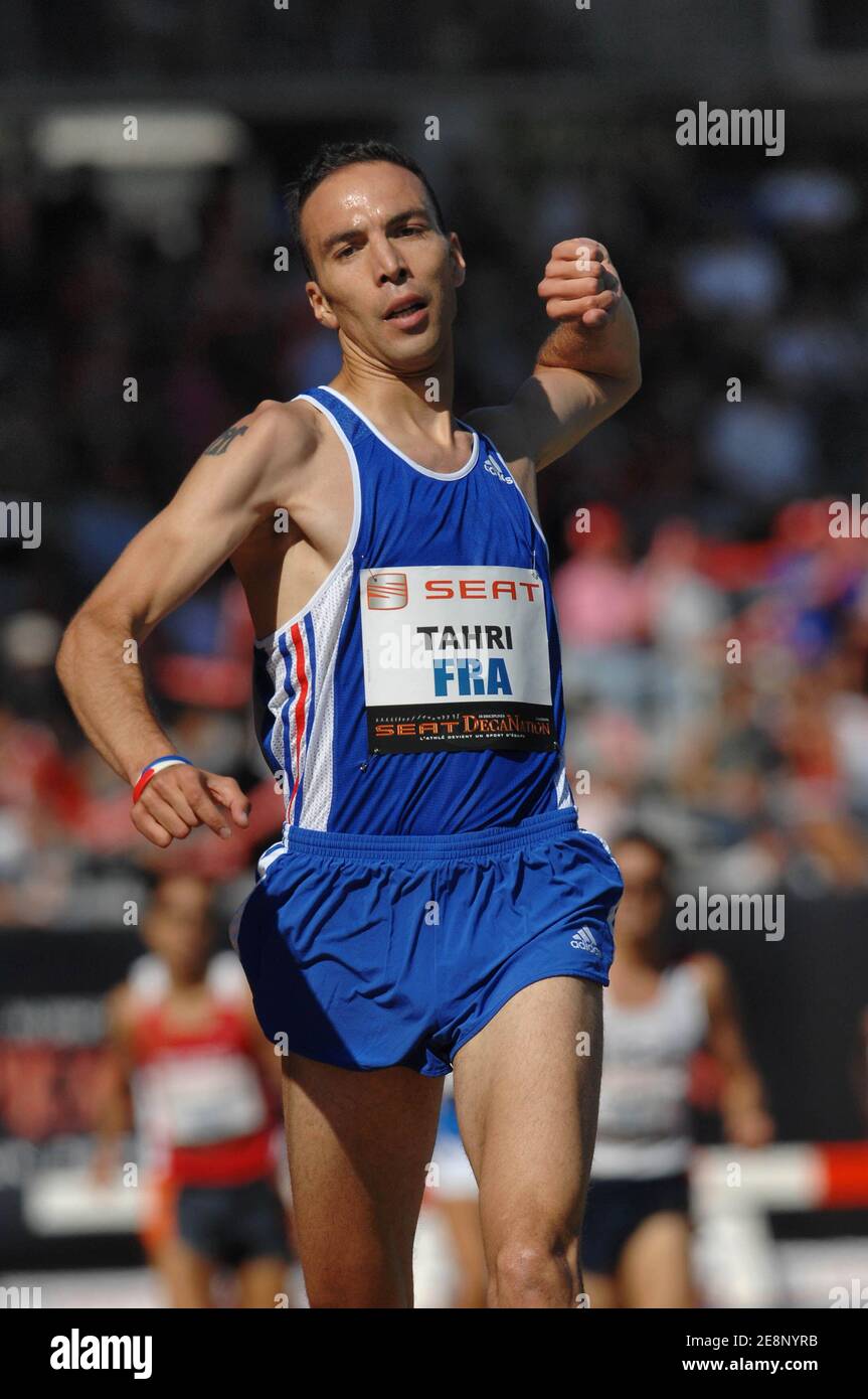 France's Bouabdallah Tahri performes on 3000 meters steeplechase during ...