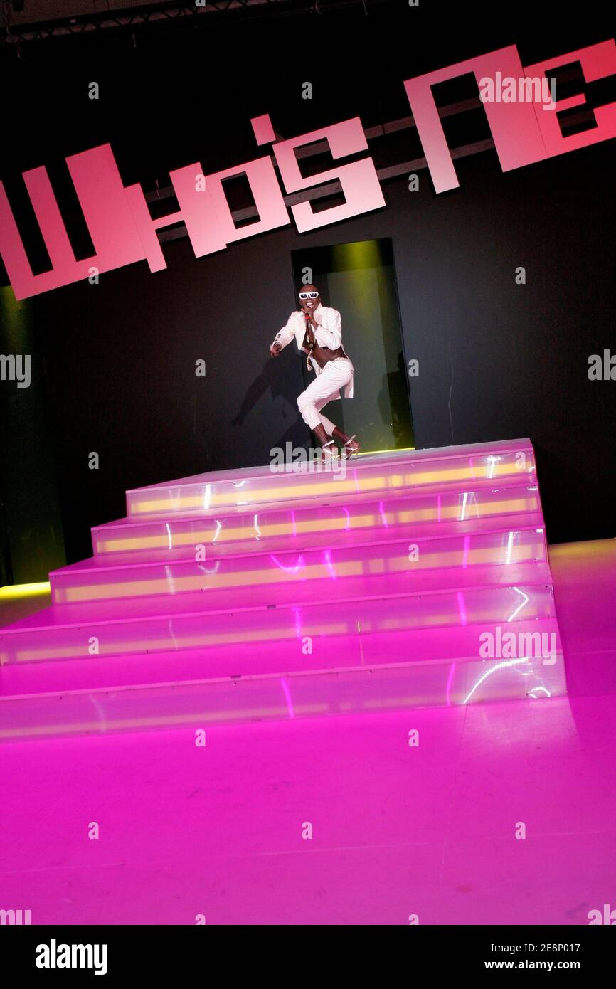 Bobino's lead singer Kova Rea during 'Who's next' exhibition in Paris ...