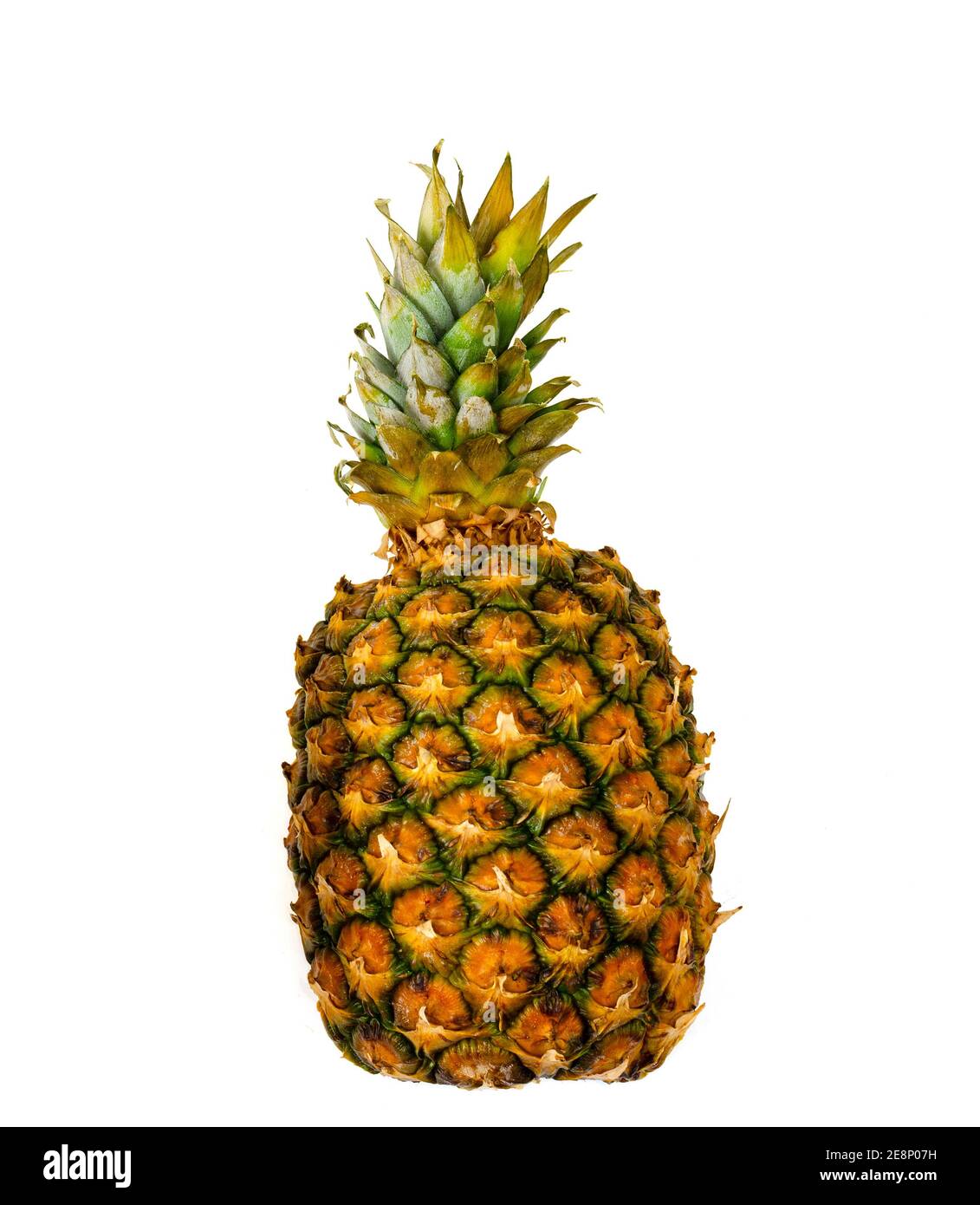 Two halves of sweet ripe pineapple isolated on white background. Photo ...