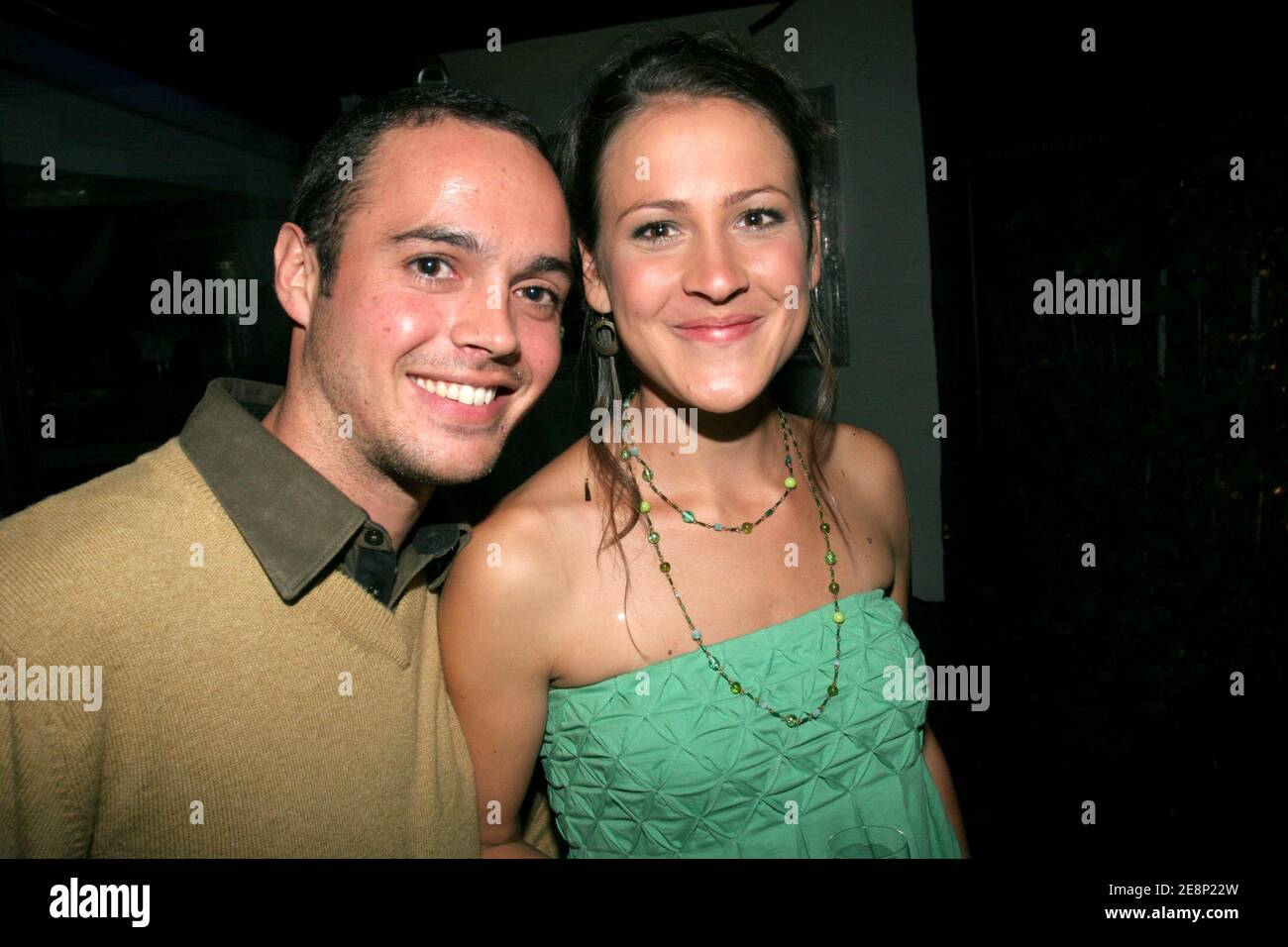 Chloe with her boyfriend attend the party of the French TV game 'Koh ...