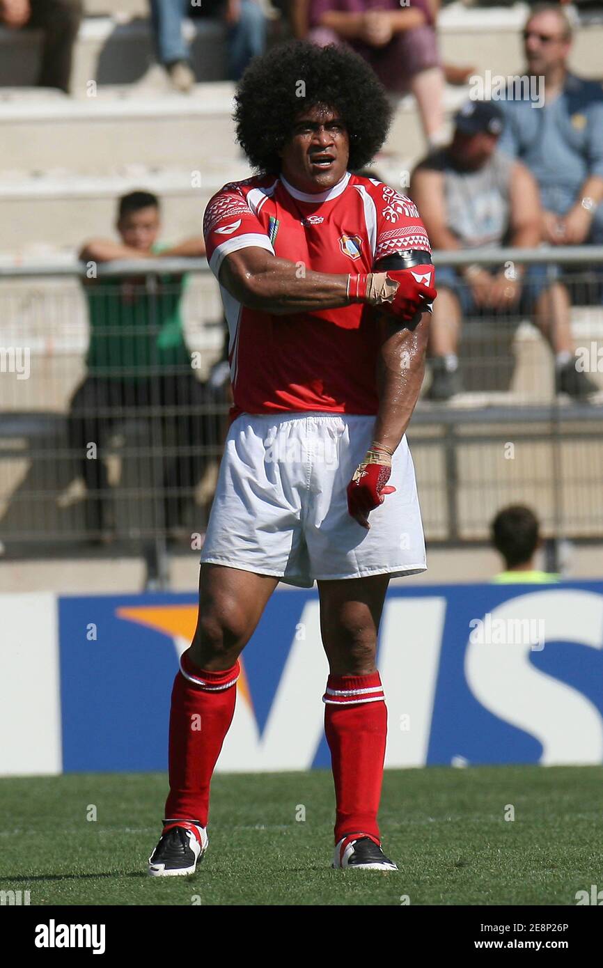 Tonga's Finau Maka during the 2007 Rugby world cup match, Tonga v USA ...