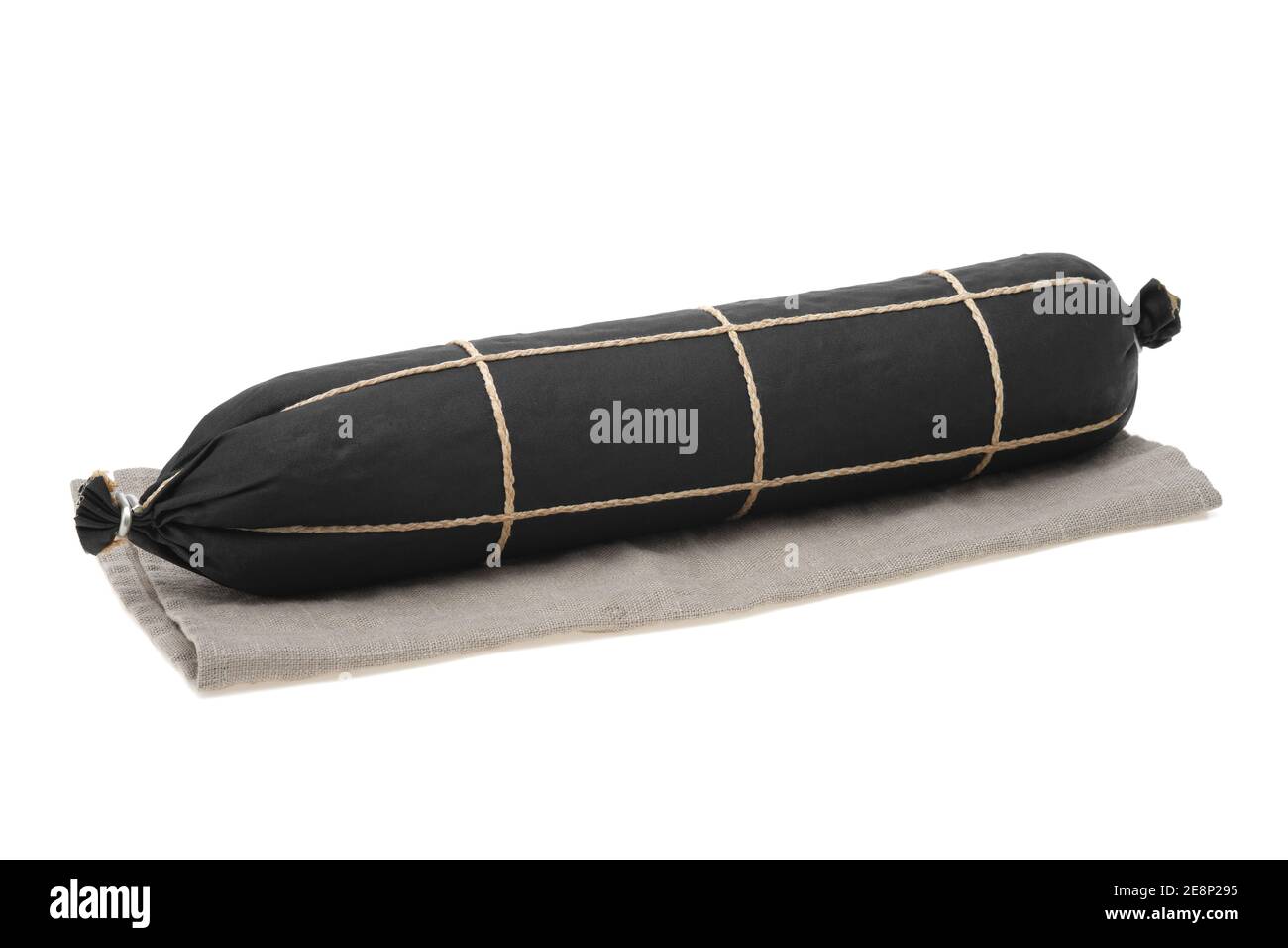 Beef sausages on black Cut Out Stock Images & Pictures - Alamy