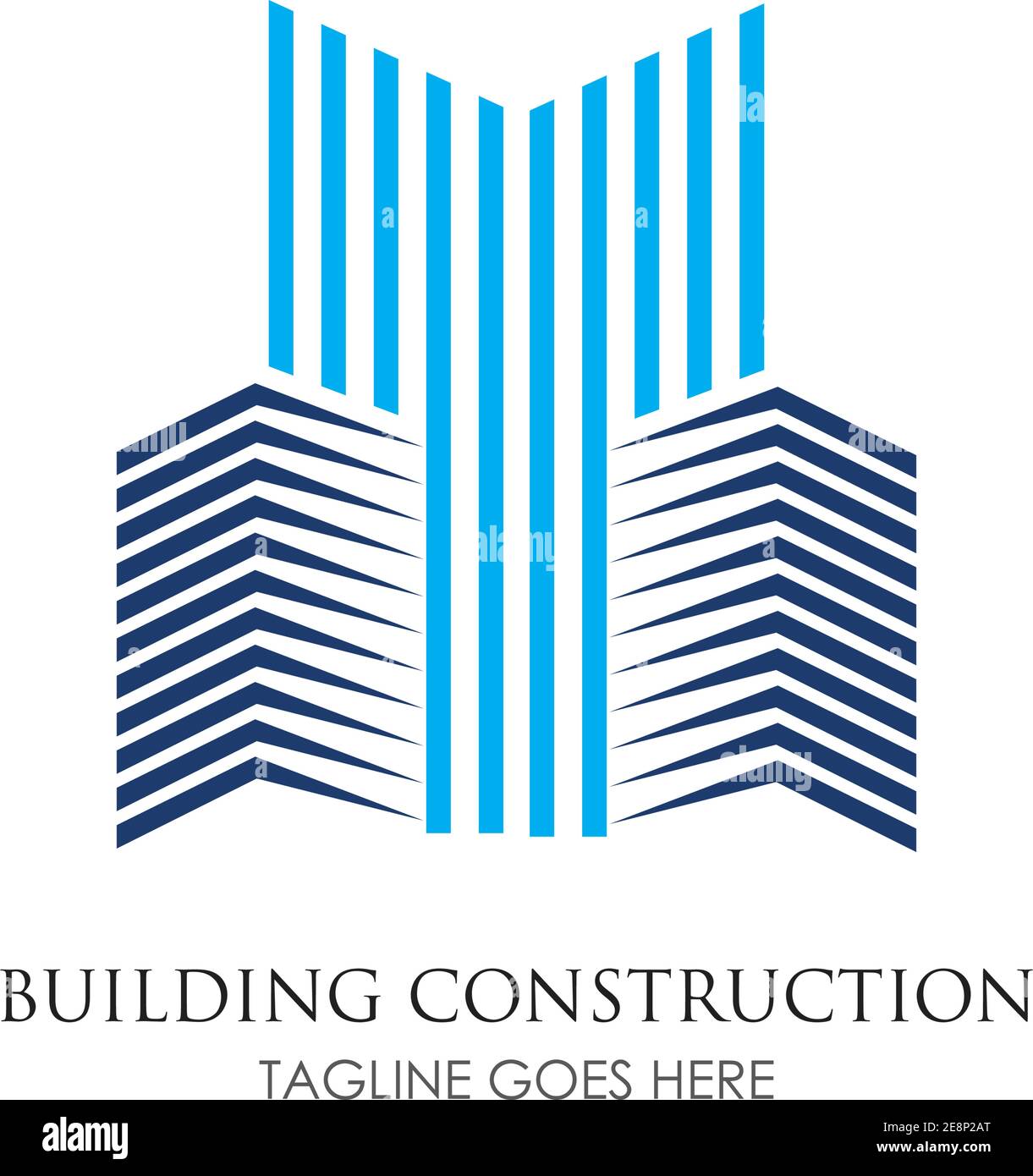 Creative Home Building Concept Logo Design Template Stock Vector Image ...