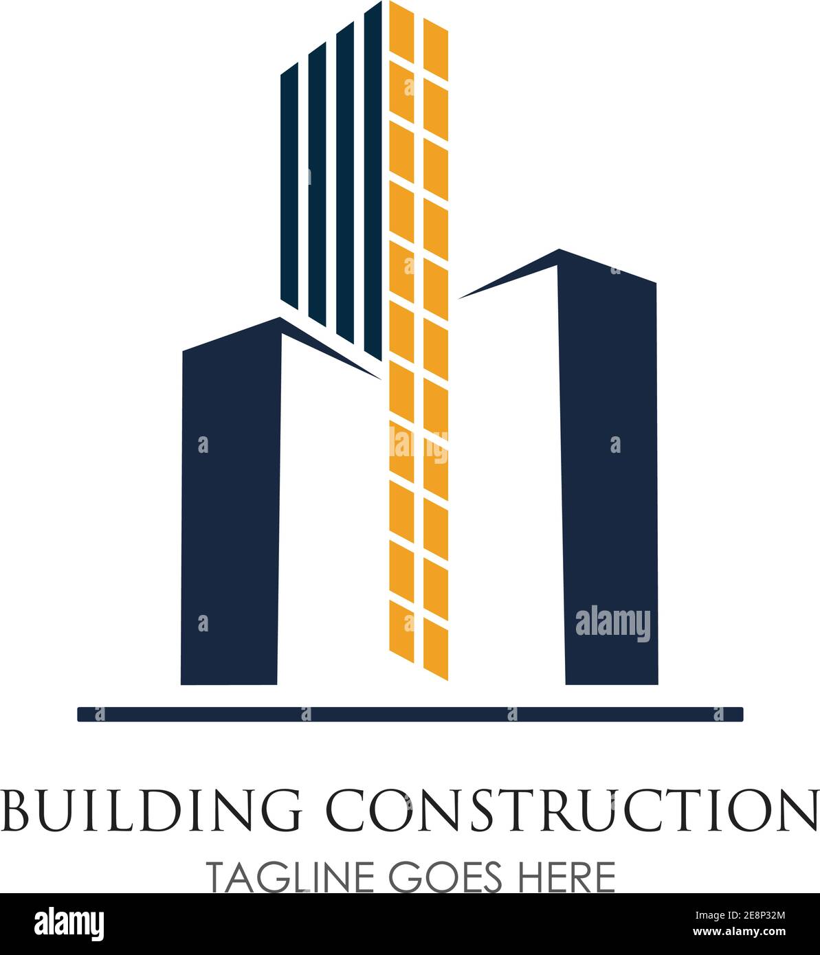 Creative Home Building Concept Logo Design Template Stock Vector Image ...