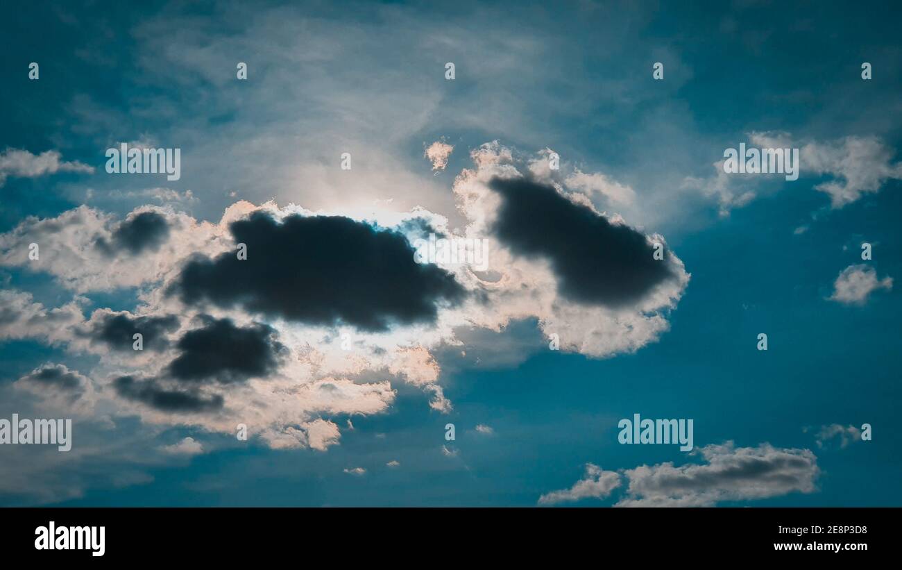 A low angle shot of the heavenly clouds captured during the daytime ...
