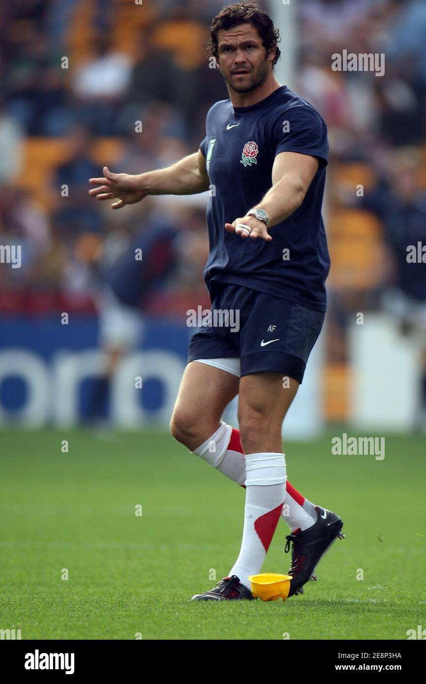 England's Andy Farrell Before the 2007 Rugby world cup match, England v ...