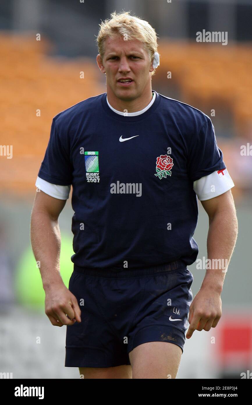 England's Lewis Moody Before the 2007 Rugby world cup match, England v ...