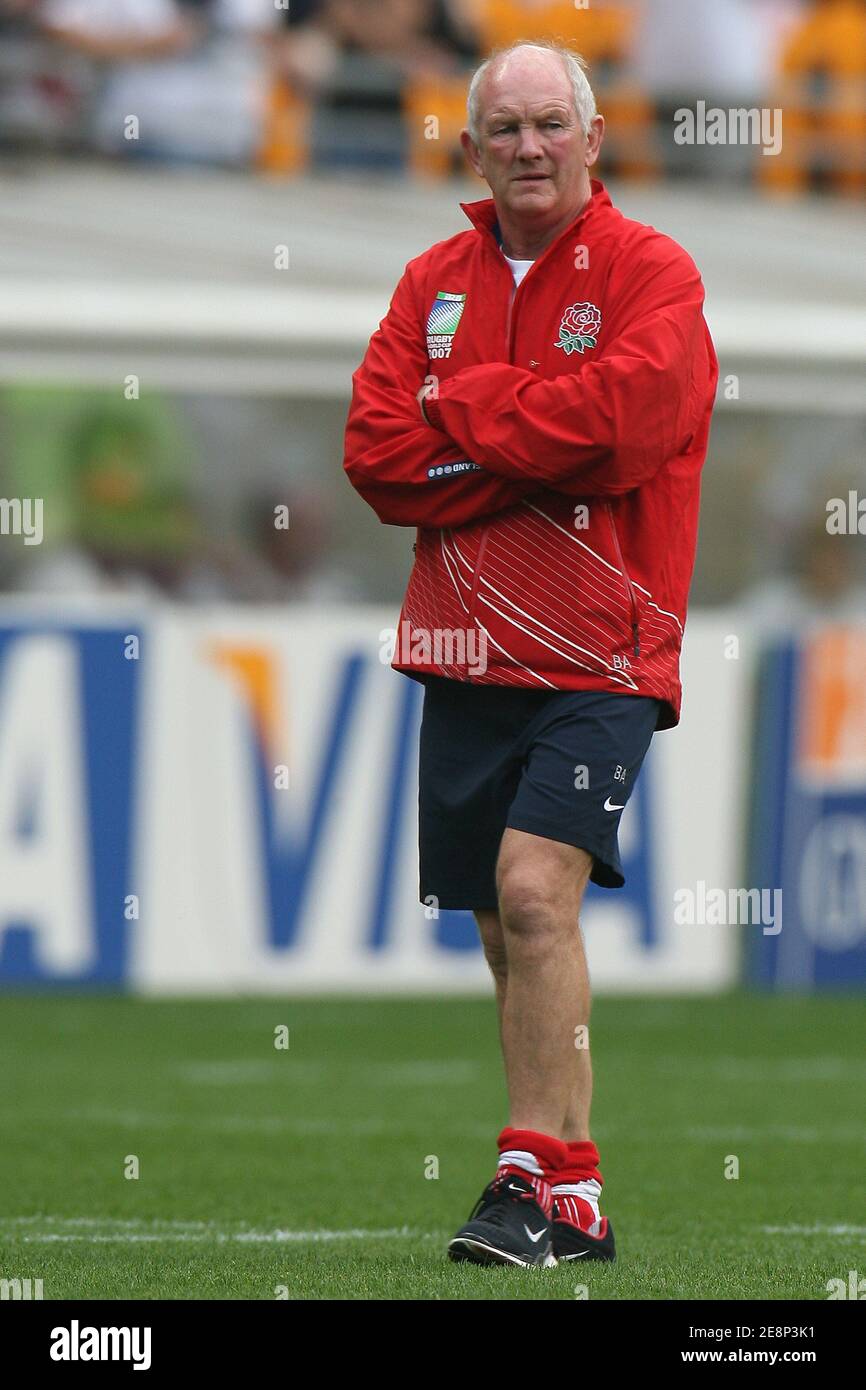 England trainer Brian Ashton Before the 2007 Rugby world cup match ...
