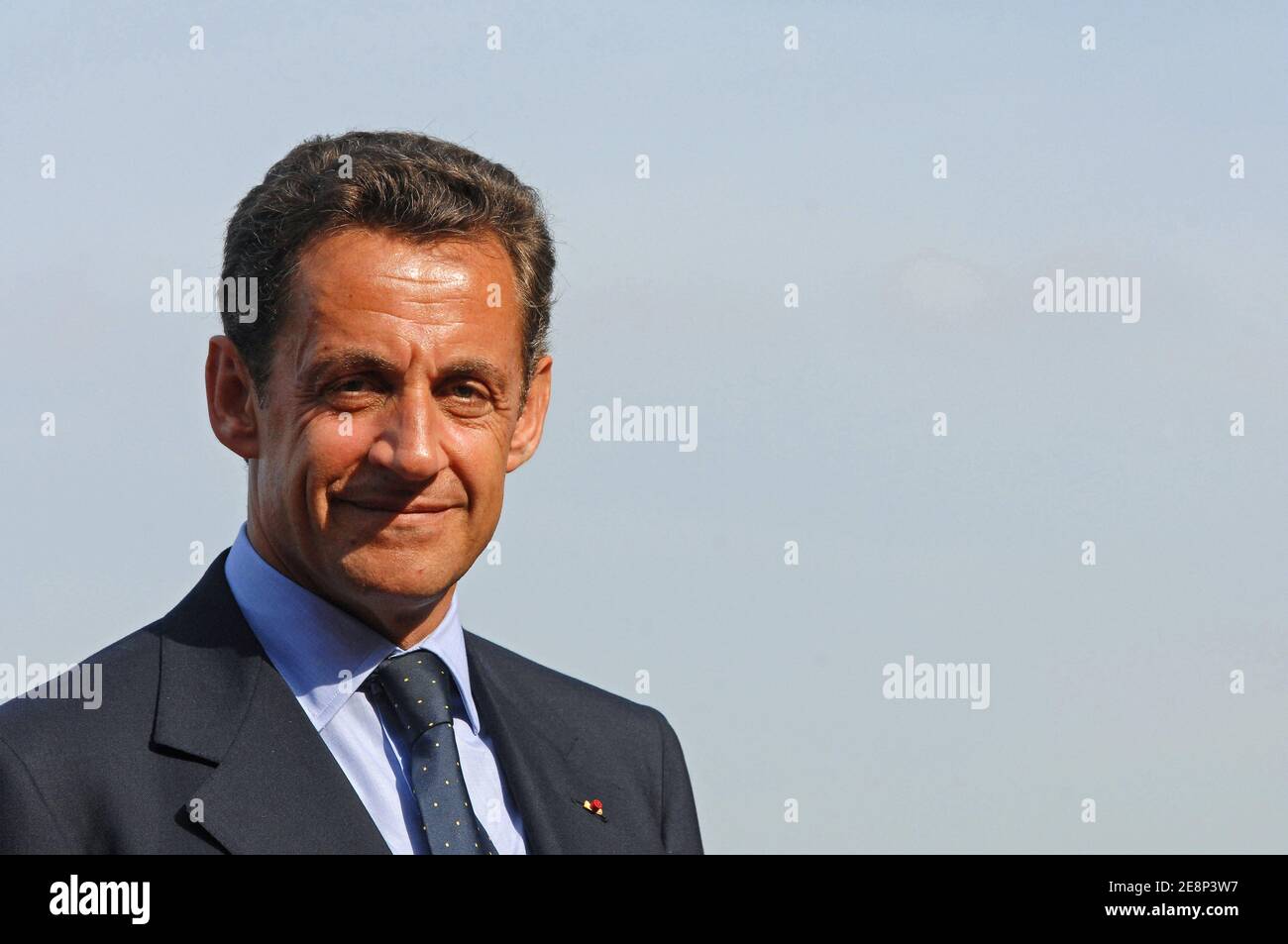 French president Nicolas Sarkozy attends a ceremony at the 1956's ...