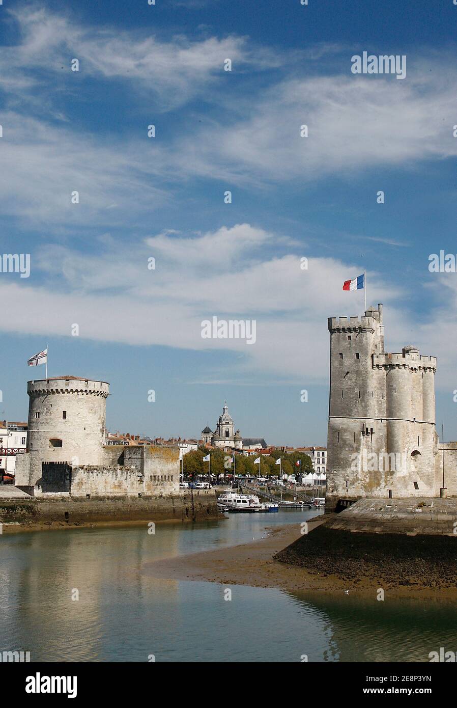 Illustration of La Rochell harbour during the 9th TV Fiction Festival ...