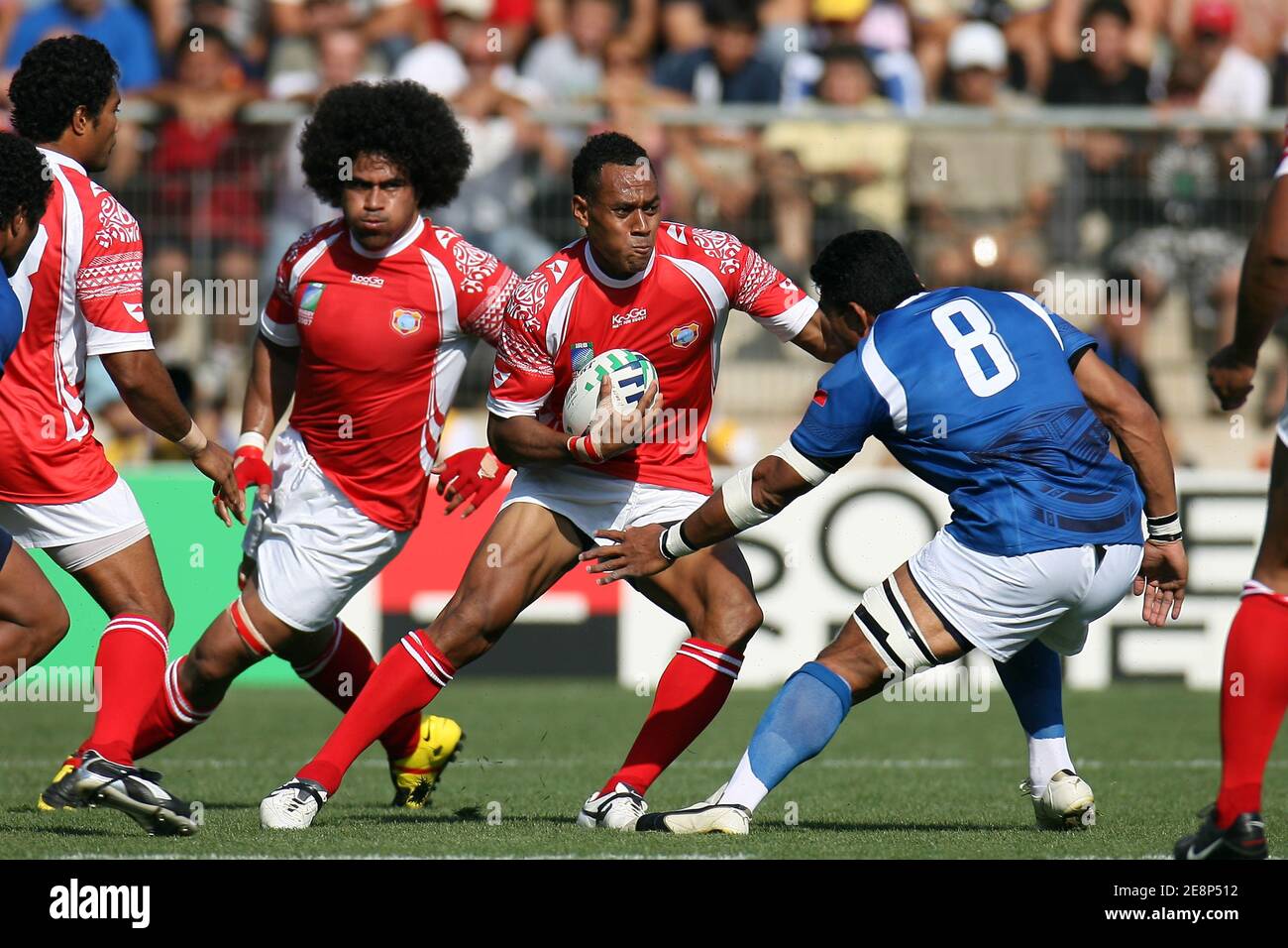 Tonga's Vungakoto Lilo during the IRB rugby union World Cup, Pool A ...