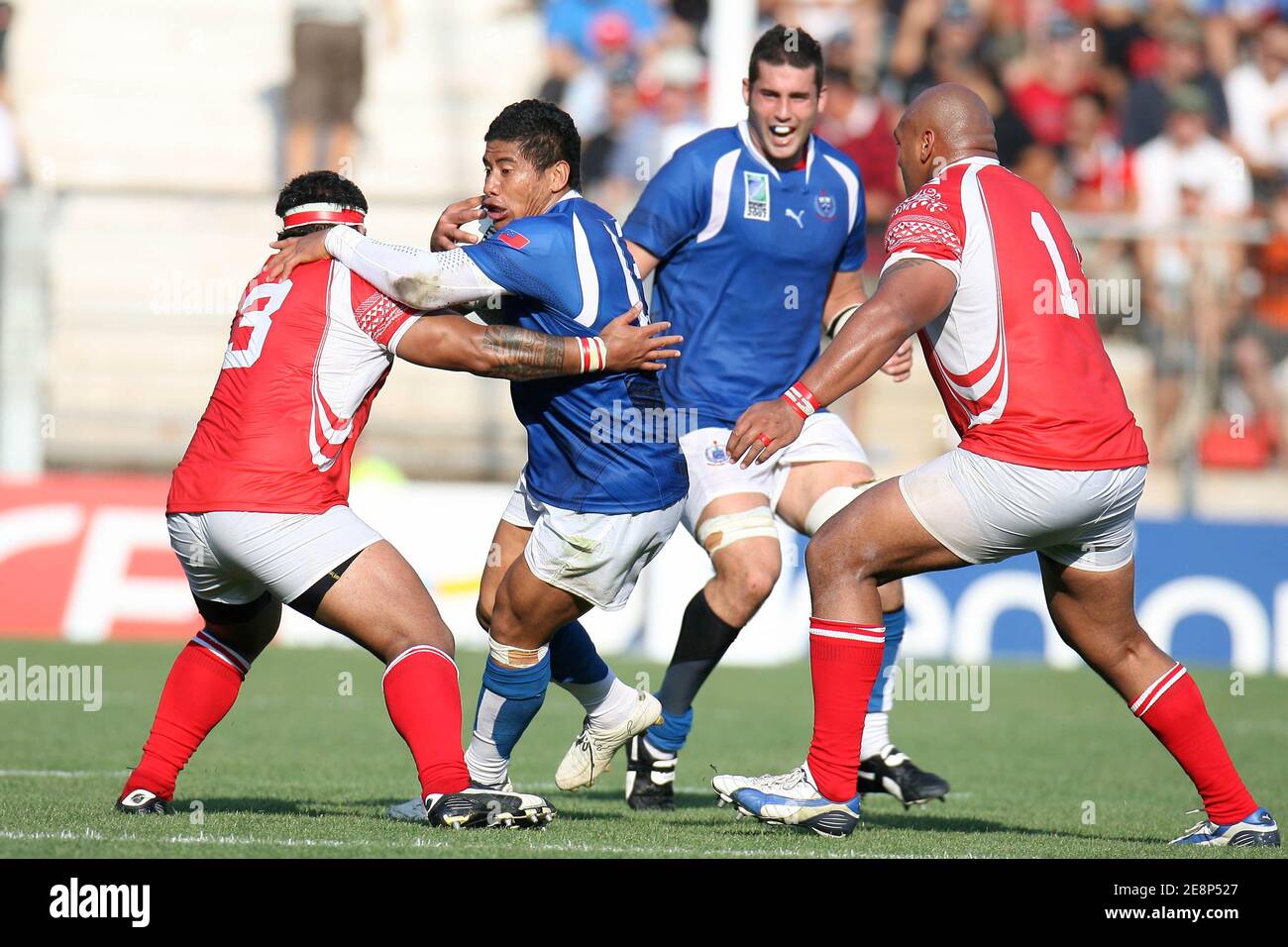 Samoa's Alesana Tuilagi during the IRB rugby union World Cup, Pool A ...