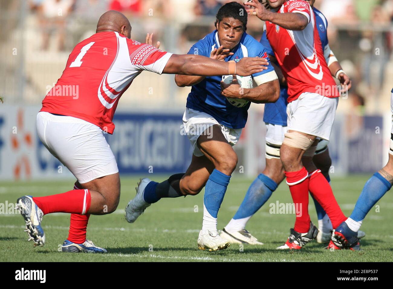 Samoa's Steve So'Oialo during the IRB rugby union World Cup, Pool A ...