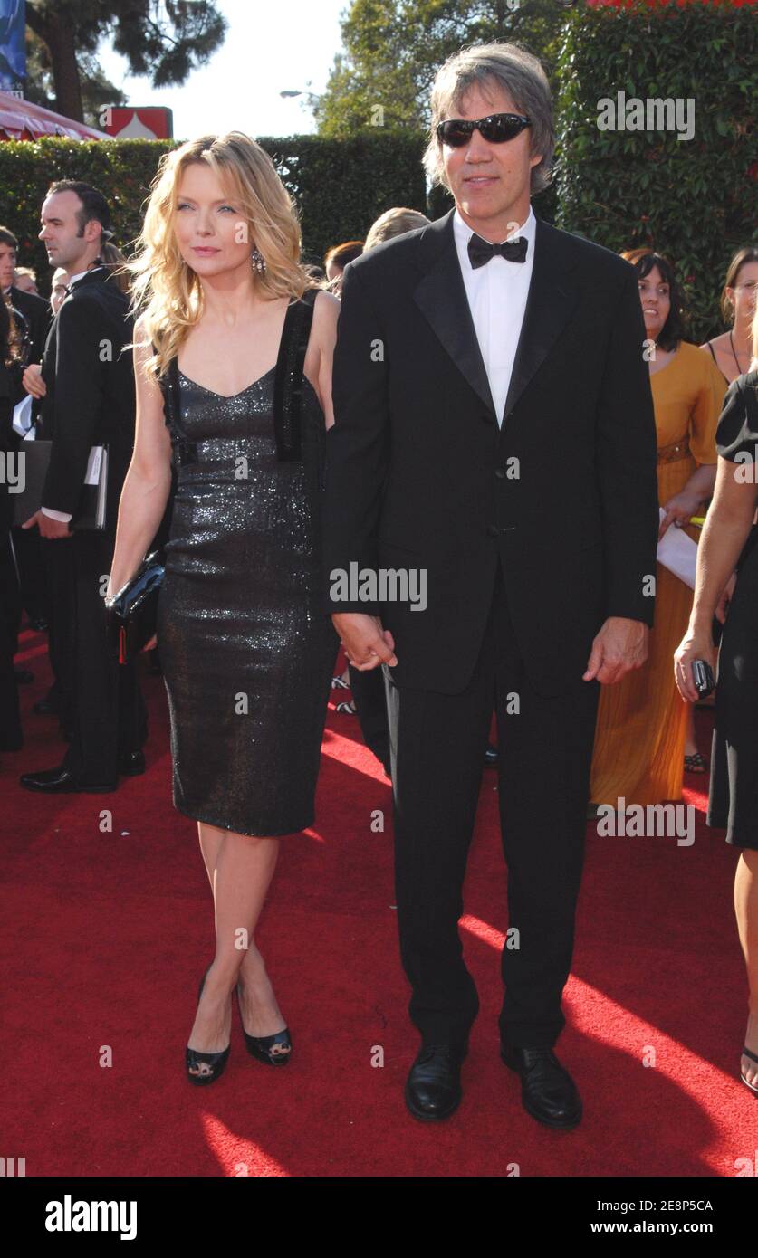 Michelle Pfeiffer and husband David E. Kelley attending the 59th Annual ...