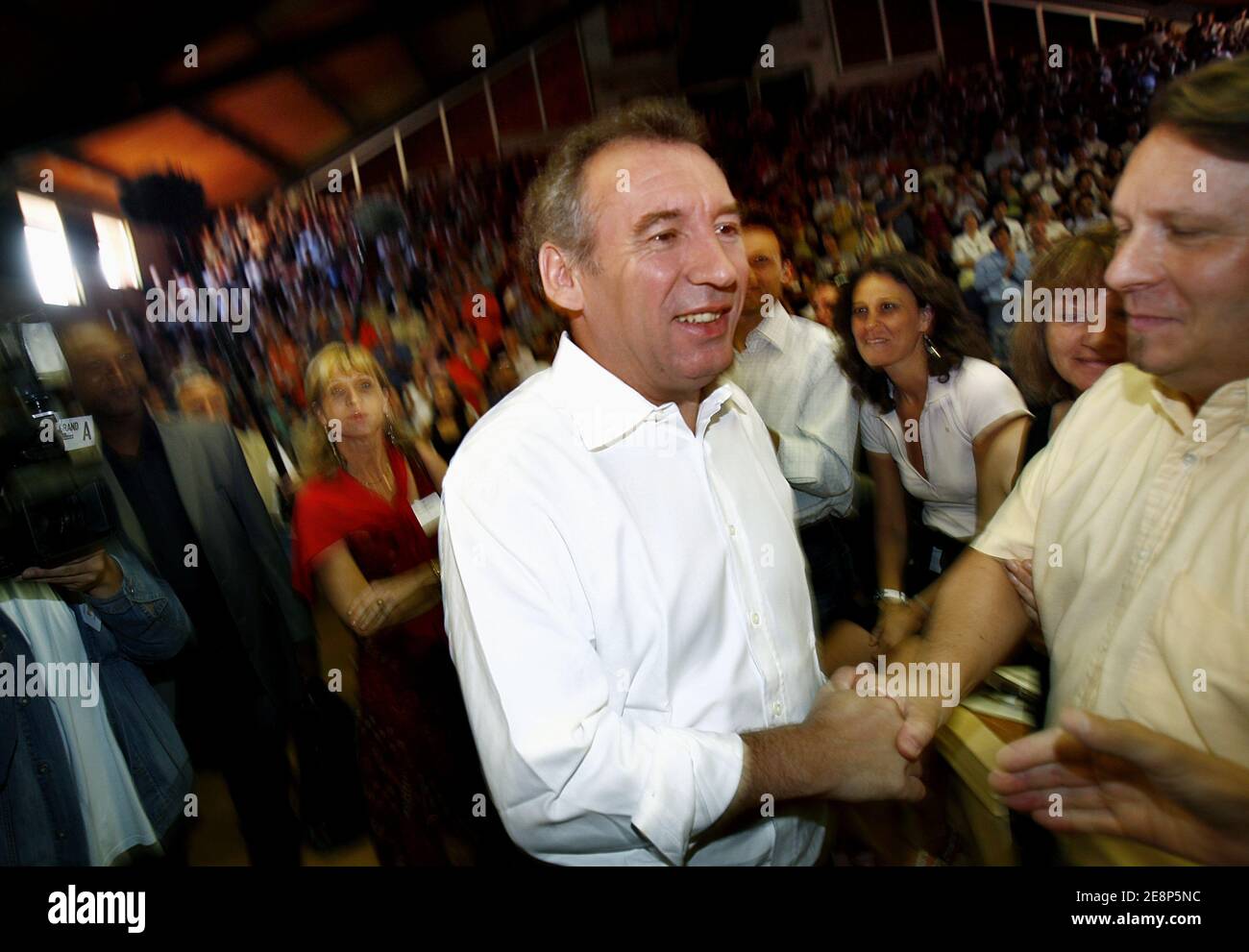 Francois Bayrou delivers his speech on the last day of the first Modem ...