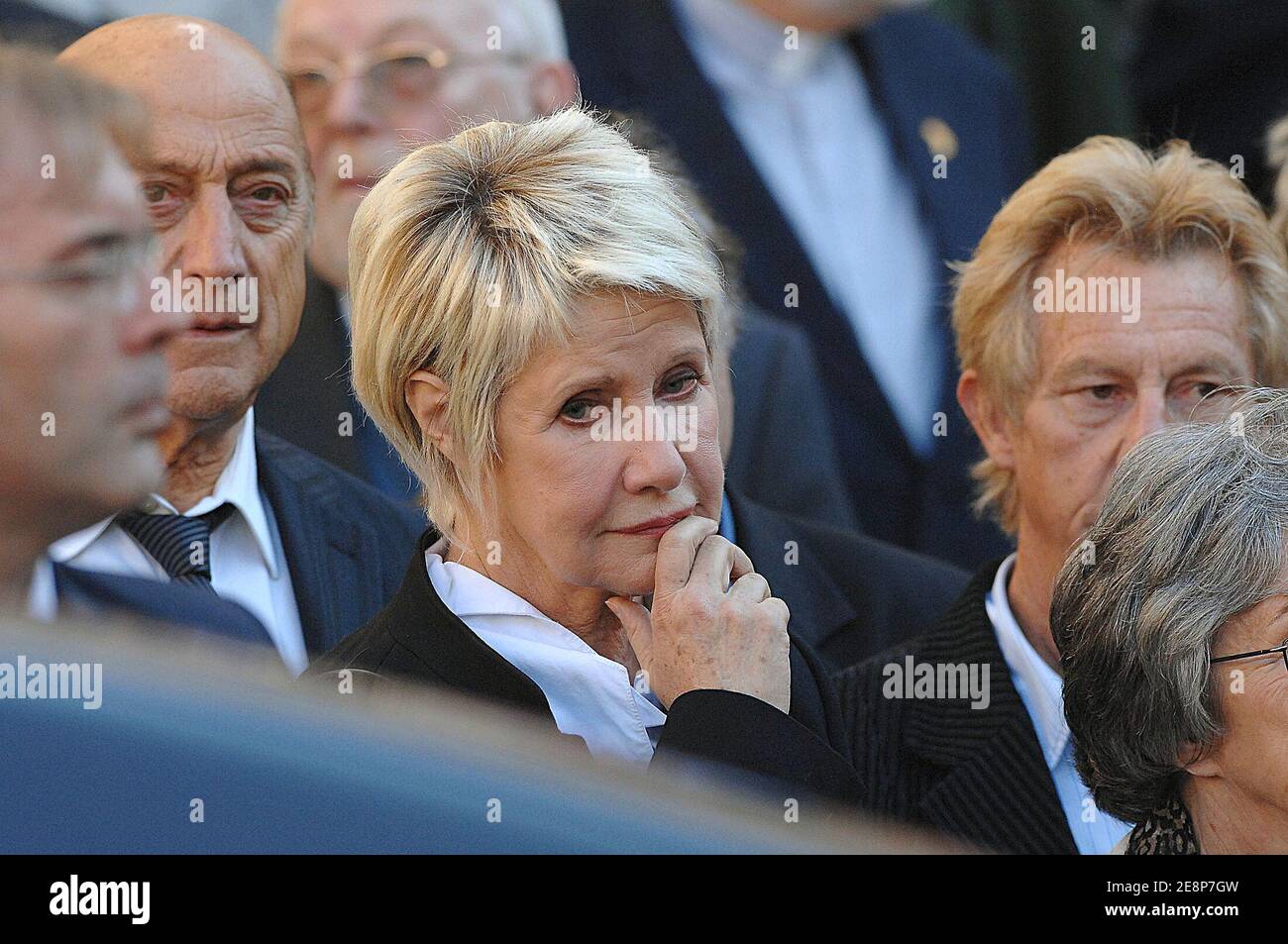 Former TV presenter Daniele Gilbert leaves Saint-Jean Cathedral after ...