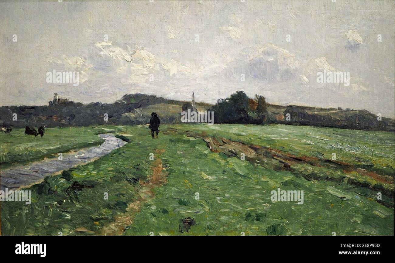 Modersohn Otto@Hammewiesen m Weiherberg 1 Stock Photo - Alamy