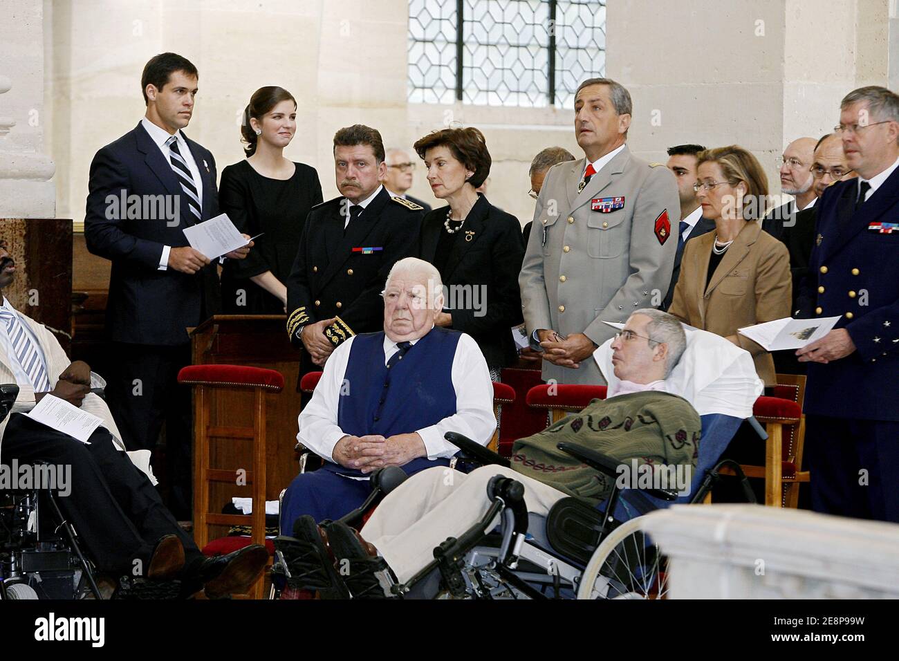 Prince Louis of Bourbon, the Duke of Anjou and his wife Princess Marie ...