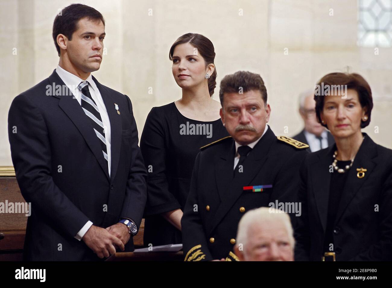 Prince Louis of Bourbon, the Duke of Anjou and his wife Princess Marie ...