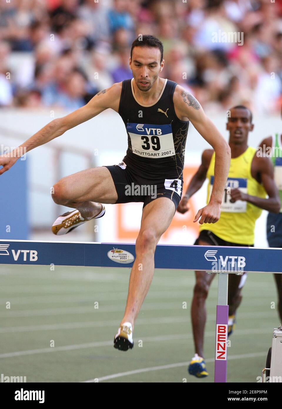 France's Bouabdellah Tahri competes in the men's 3000 meters ...