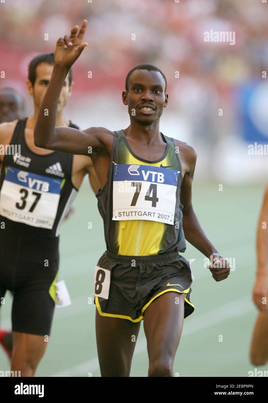 Kenya's Daniel Kipchirchir Komen performes on men's 1500 meters during ...