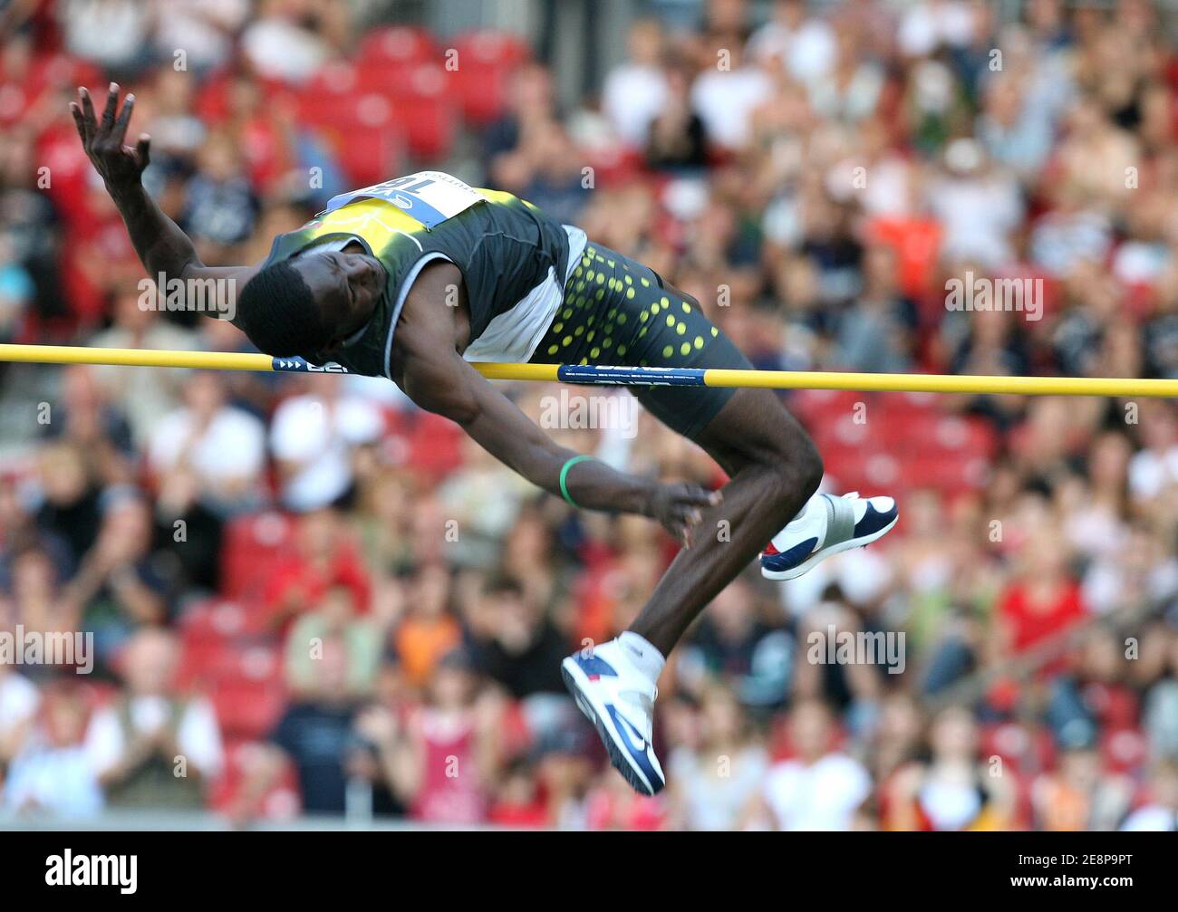 Bahamas' Donald Thomas performes on men's high jump during the IAAF 5th ...