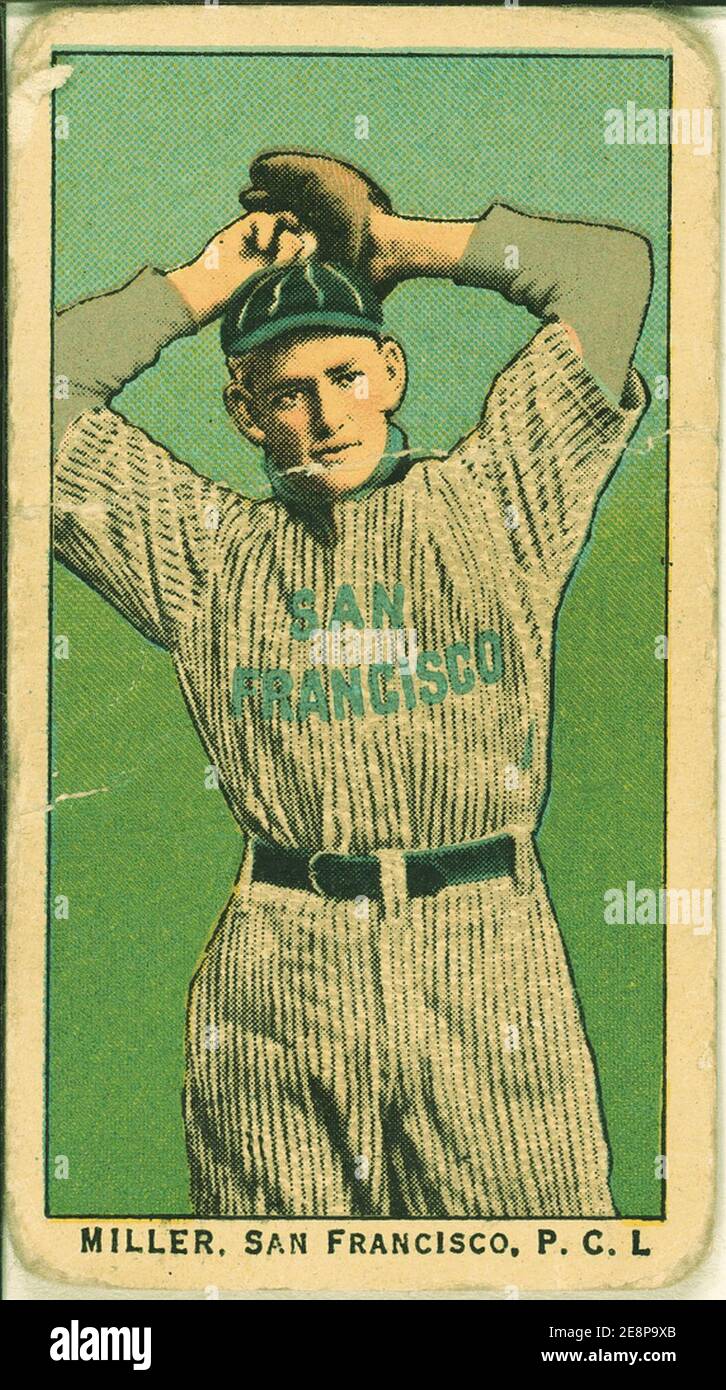 Miller, San Francisco Team, baseball card portrait Stock Photo - Alamy
