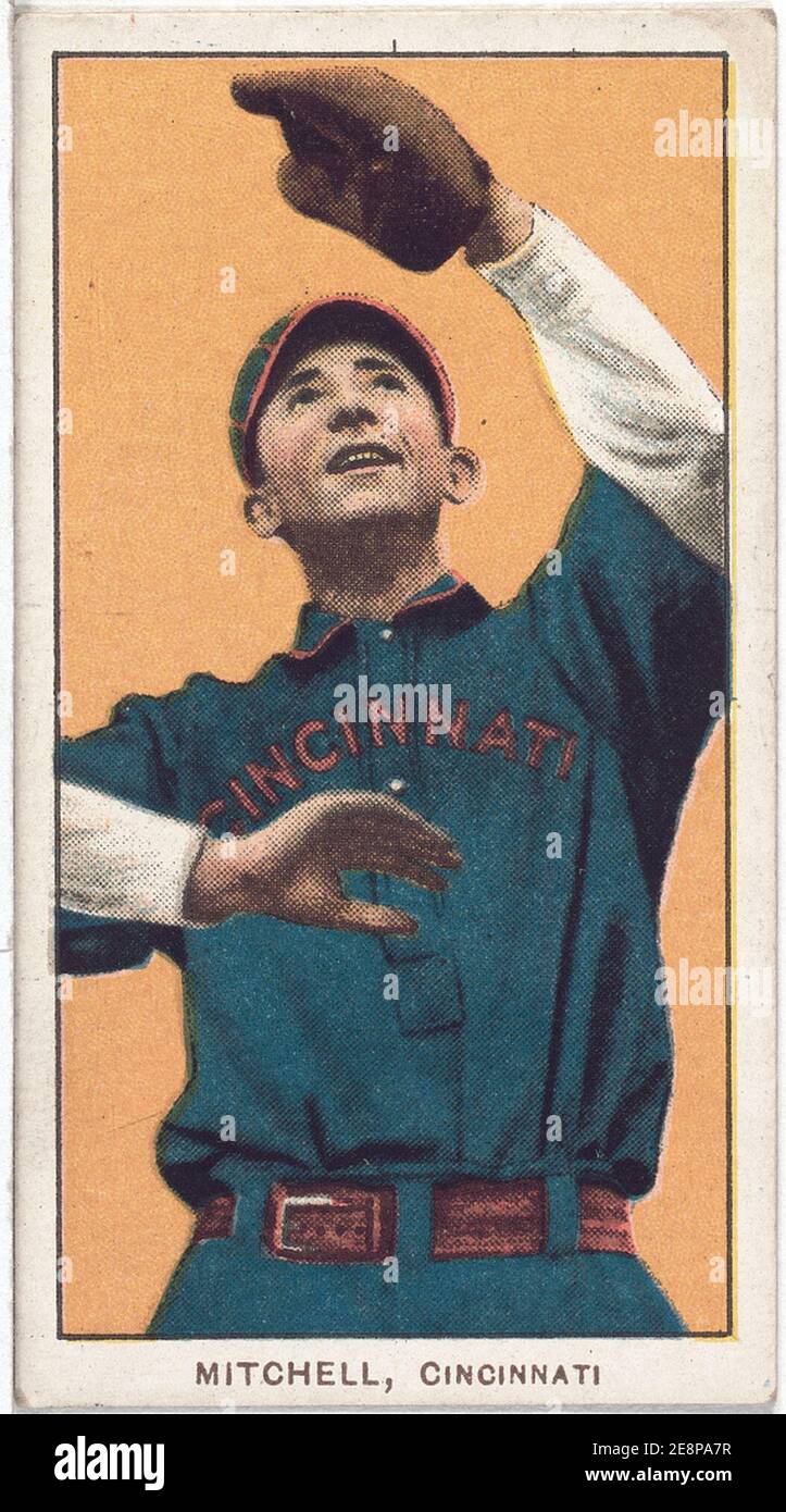 Mike Mitchell, Cincinnati Reds, baseball card portrait Stock Photo - Alamy