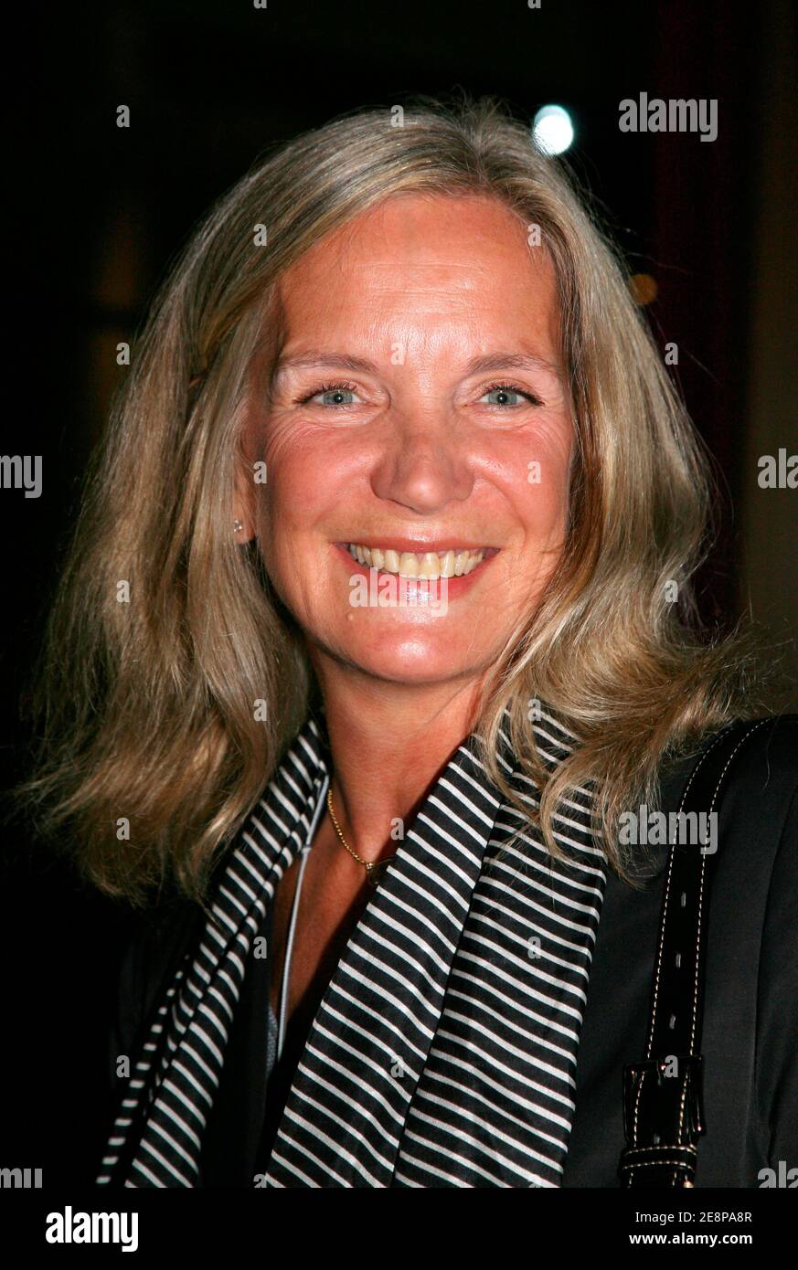 Actress Marie-Christine Adam arrives at the play opening of 'Mon Pere ...