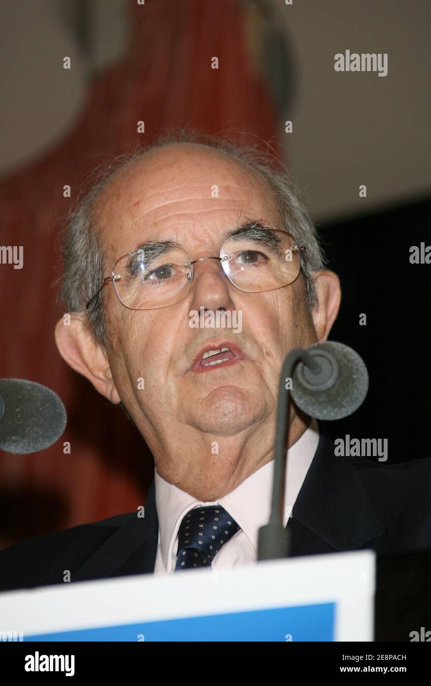 Chairman Pierre Joly attends the press conference of 'Fondation ...