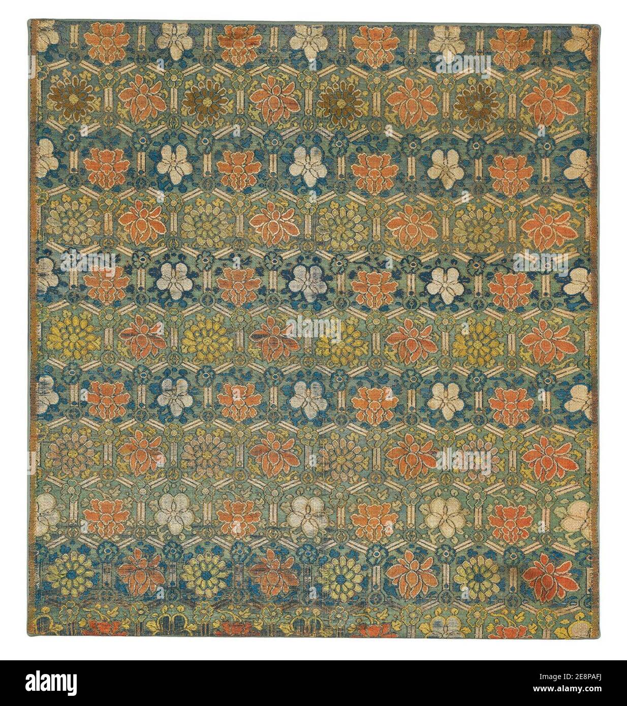 Ming flower brocade Stock Photo - Alamy