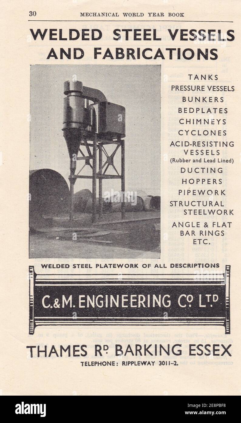 Welded steel vessels and fabrications hi-res stock photography and ...