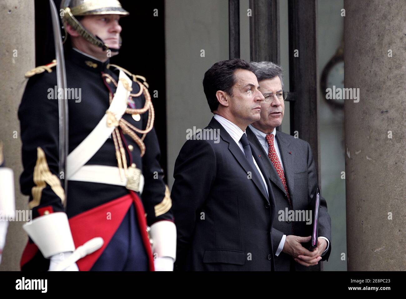President Nicolas Sarkozy and his special diplomatic adviser Jean-David ...