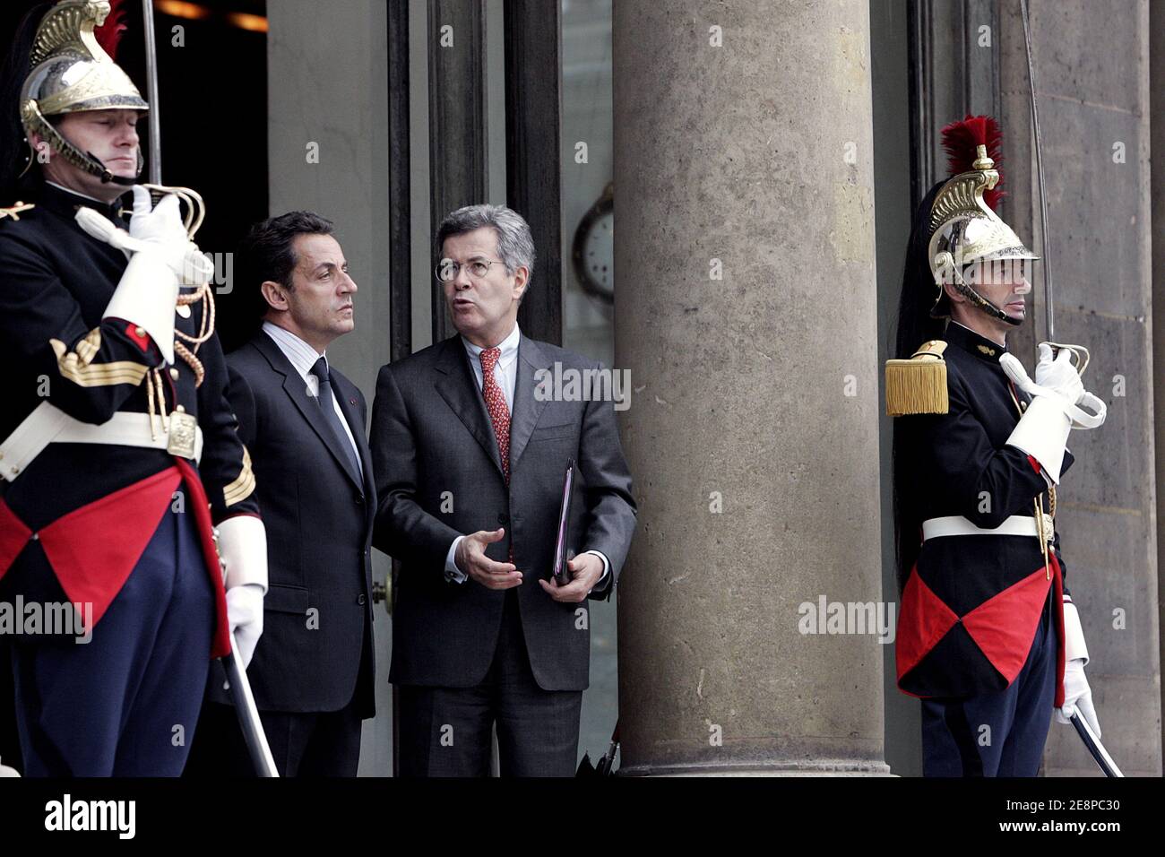 President Nicolas Sarkozy and his special diplomatic adviser Jean-David ...