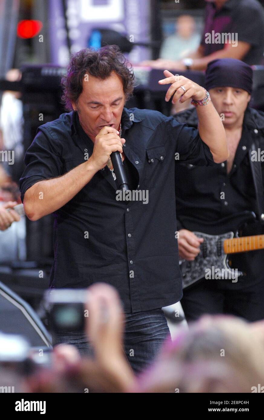 Musician Bruce Springsteen performs on NBC's 'Today Show,' held at the ...