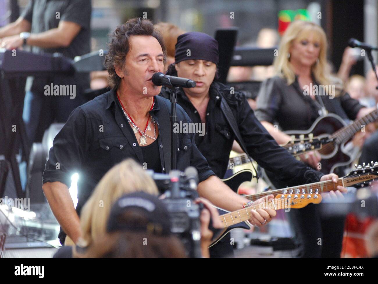 Musician Bruce Springsteen performs on NBC's 'Today Show,' held at the ...